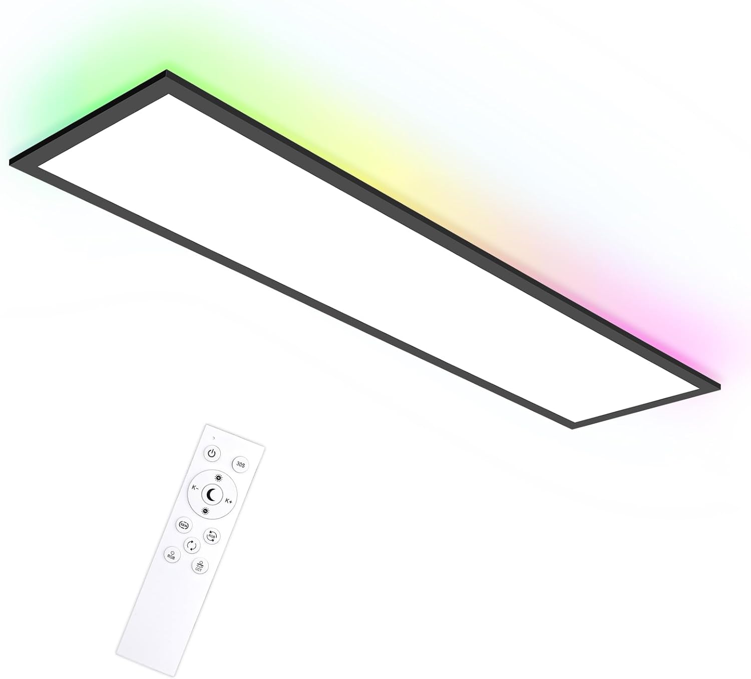 LOVHAUS Pannello LED RGB Retroilluminato 100CM, Plafoniera LED 30W ...