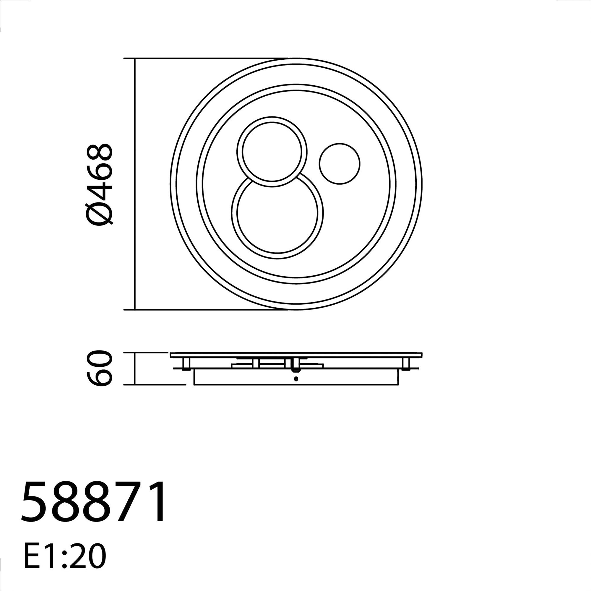 CL NITRI MW 45W Ø468mm CCT + RC | Leroy Merlin