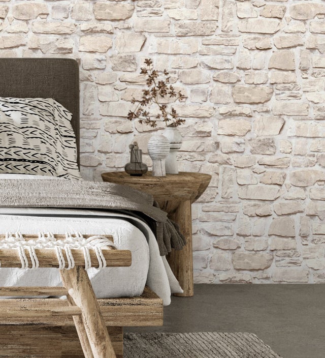 Papel pintado piedra: fácil instalación y durabilidad