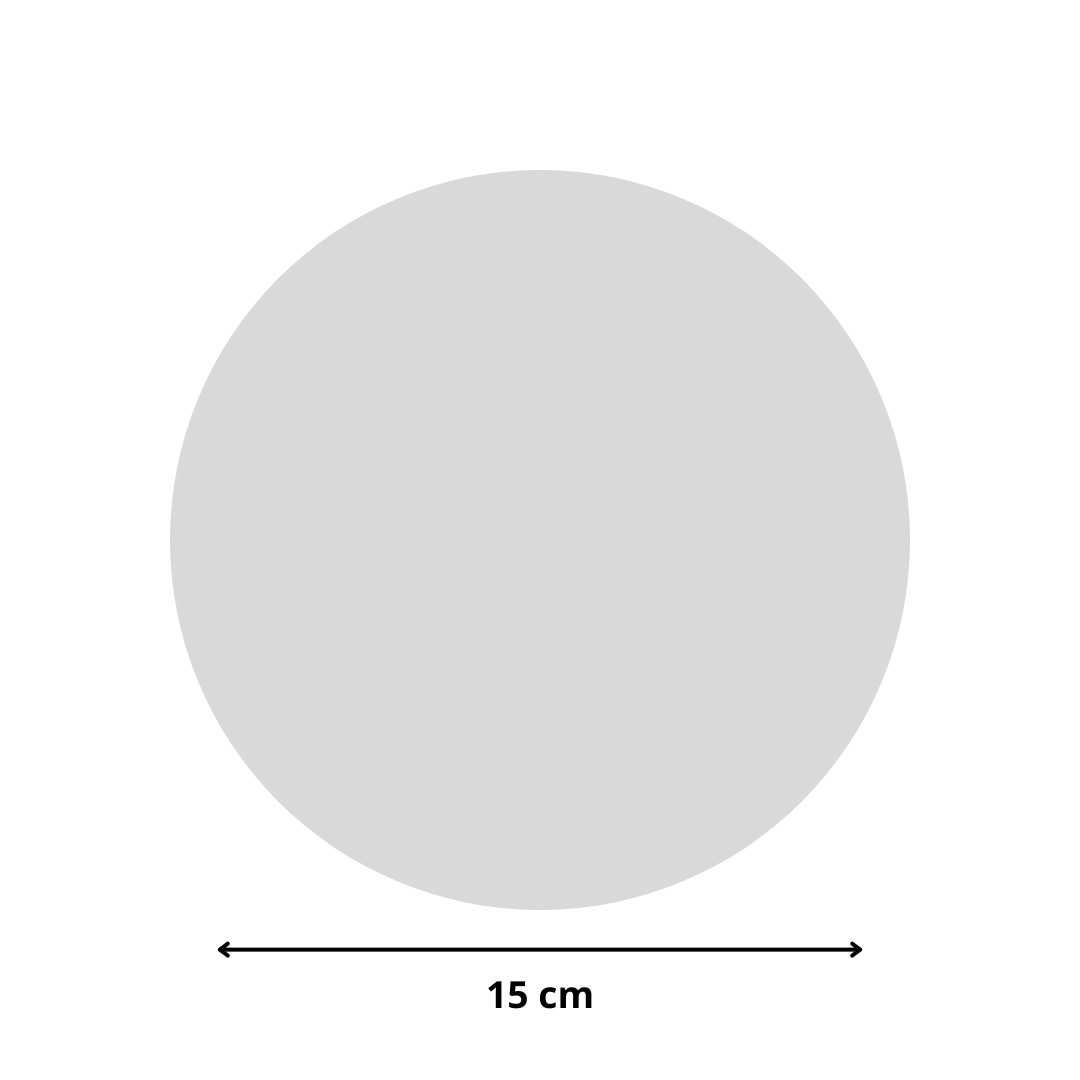 Rond verre acrylique gris 3 mm - Diamètre 15 cm (150 mm) - Disque verre synthétique - Plaque ...
