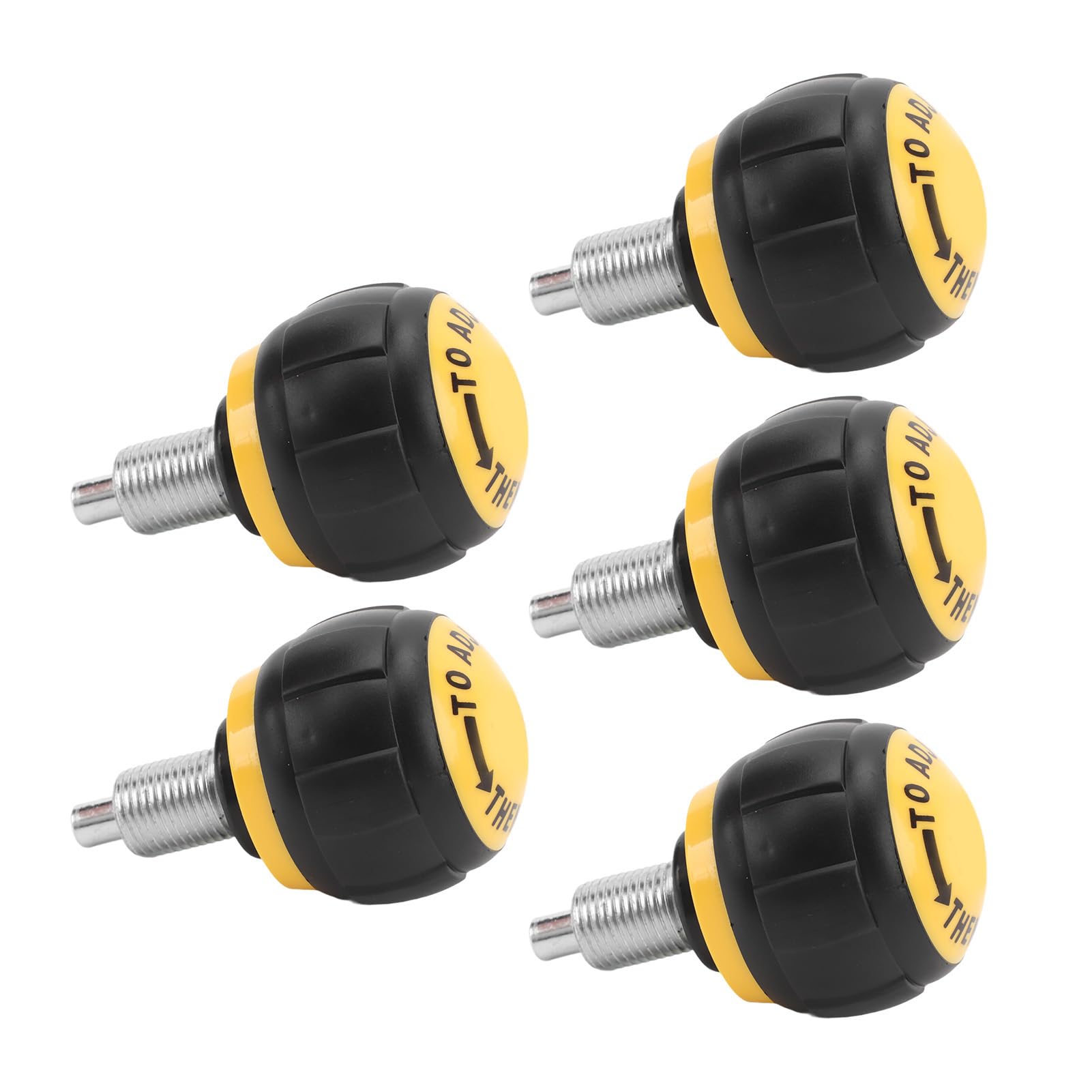 5 pièces bouton à ressort de goupille de traction en fer plastique bouton de réglage universel ...