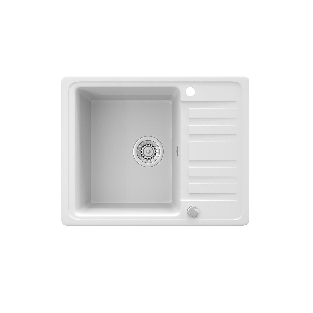 Bergström Évier , Blanc, 57.5x46cm avec emplacement de séchage | Leroy ...