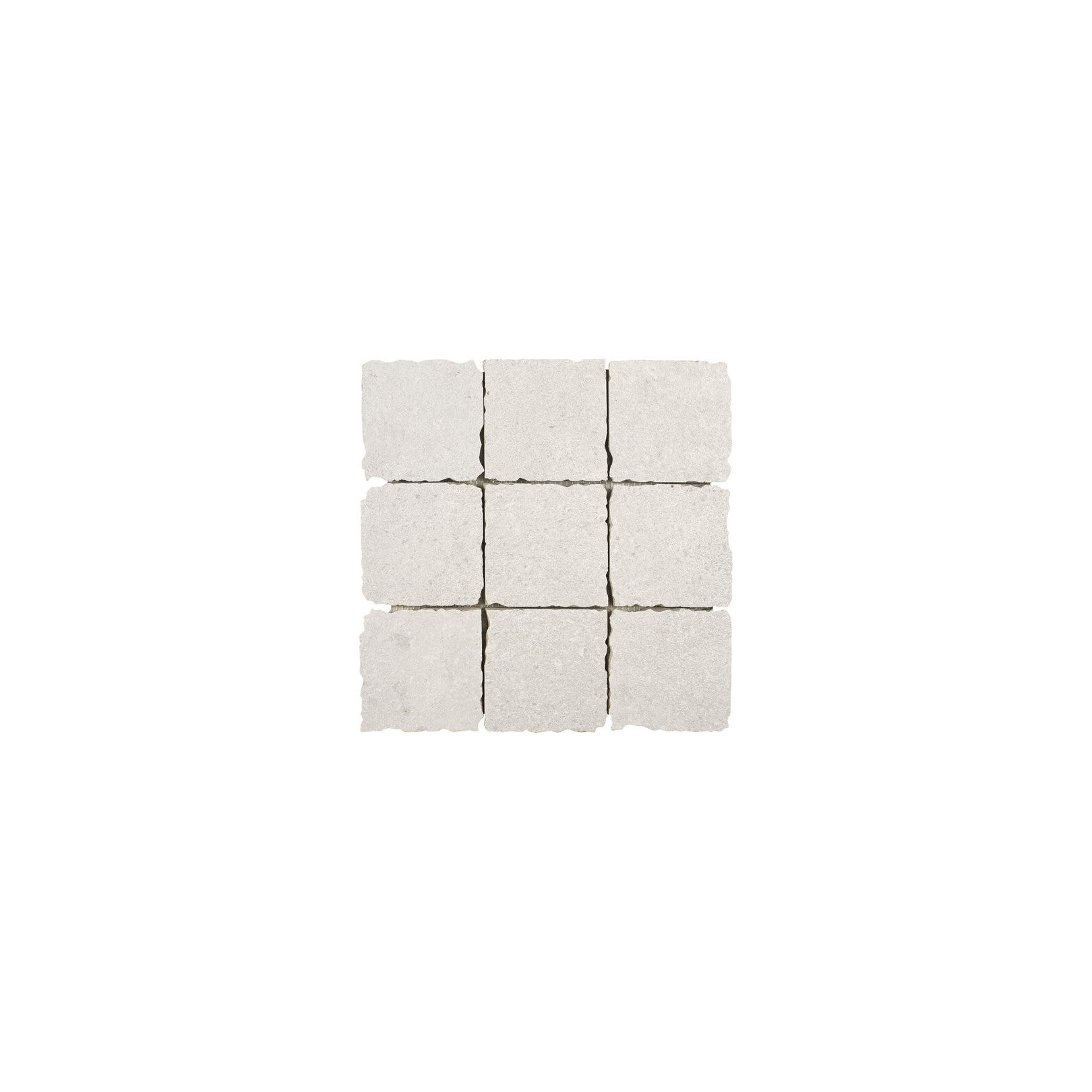 Carrelage effet pierre CAREA Mosaïque 10x10cm Blanc Naturel boîte de 0. ...