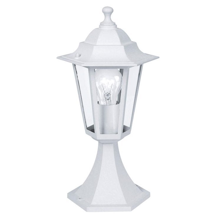 Laterna-borne D'extérieur Métal & Verre H38,5cm Blanc Eglo | Leroy Merlin