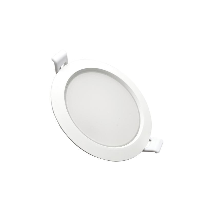 Downlight Dalle LED Plate Ronde BLANC 10W Ø115mm - Unité / Blanc Chaud ...