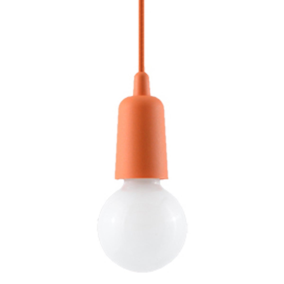 Suspension PVC Orange E27 1 Diego | Leroy Merlin