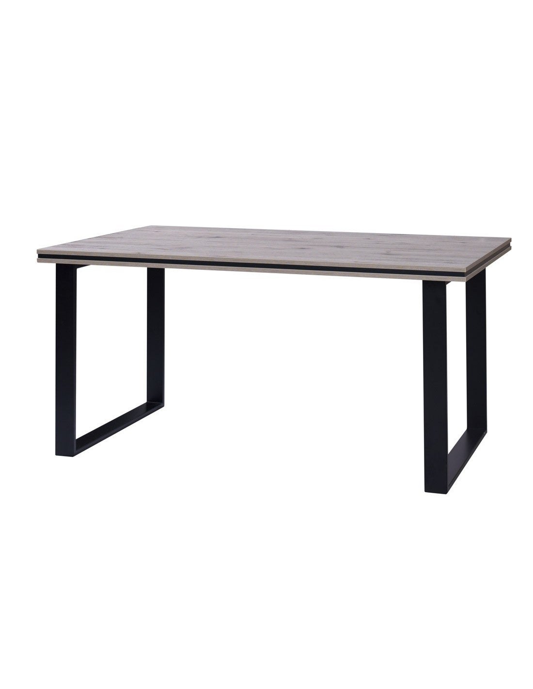 Table MALAGA - Style industriel - Coloris chêne Wellington avec pieds ...