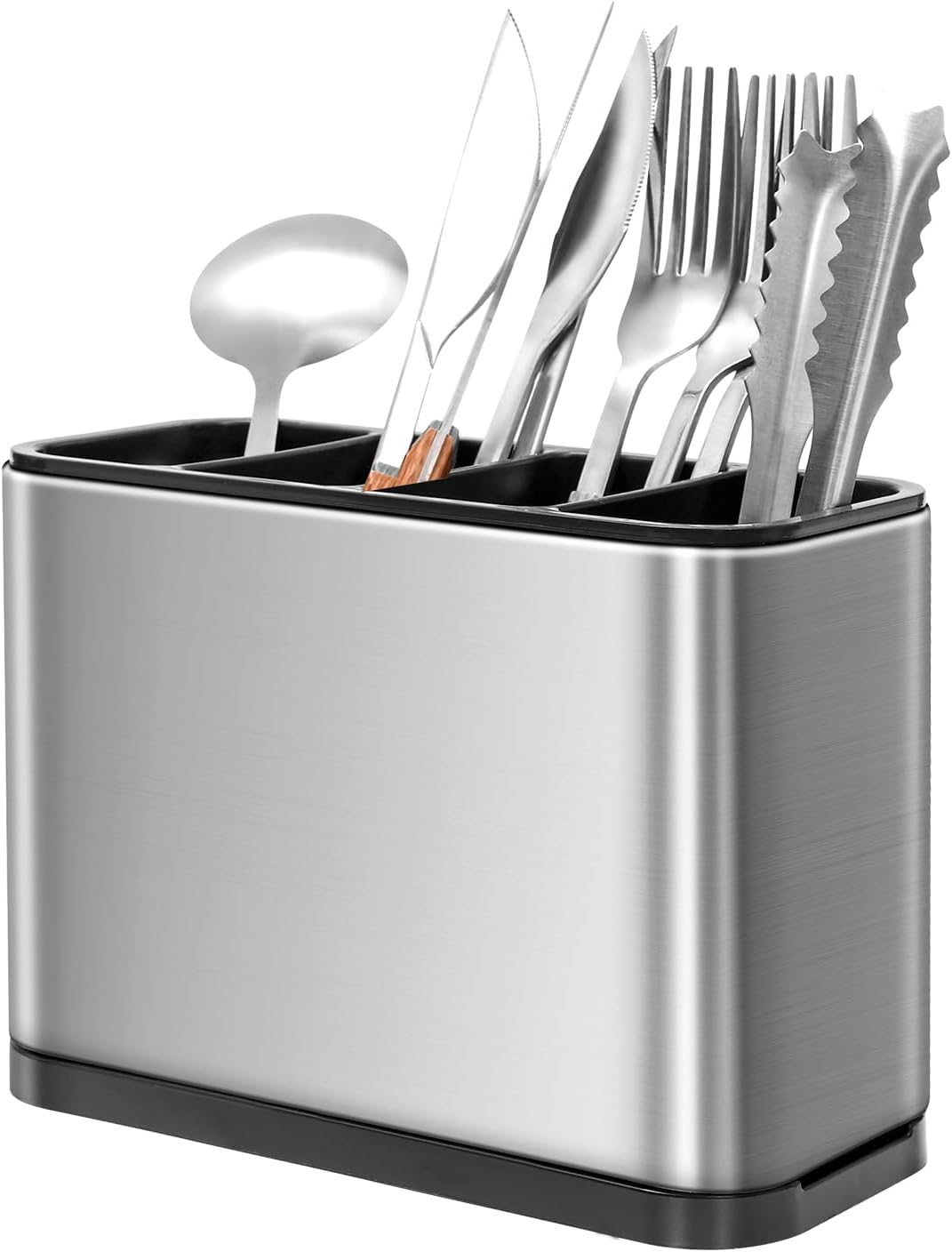 Range-couverts 4 compartiments, support de rangement pour cuisine ...