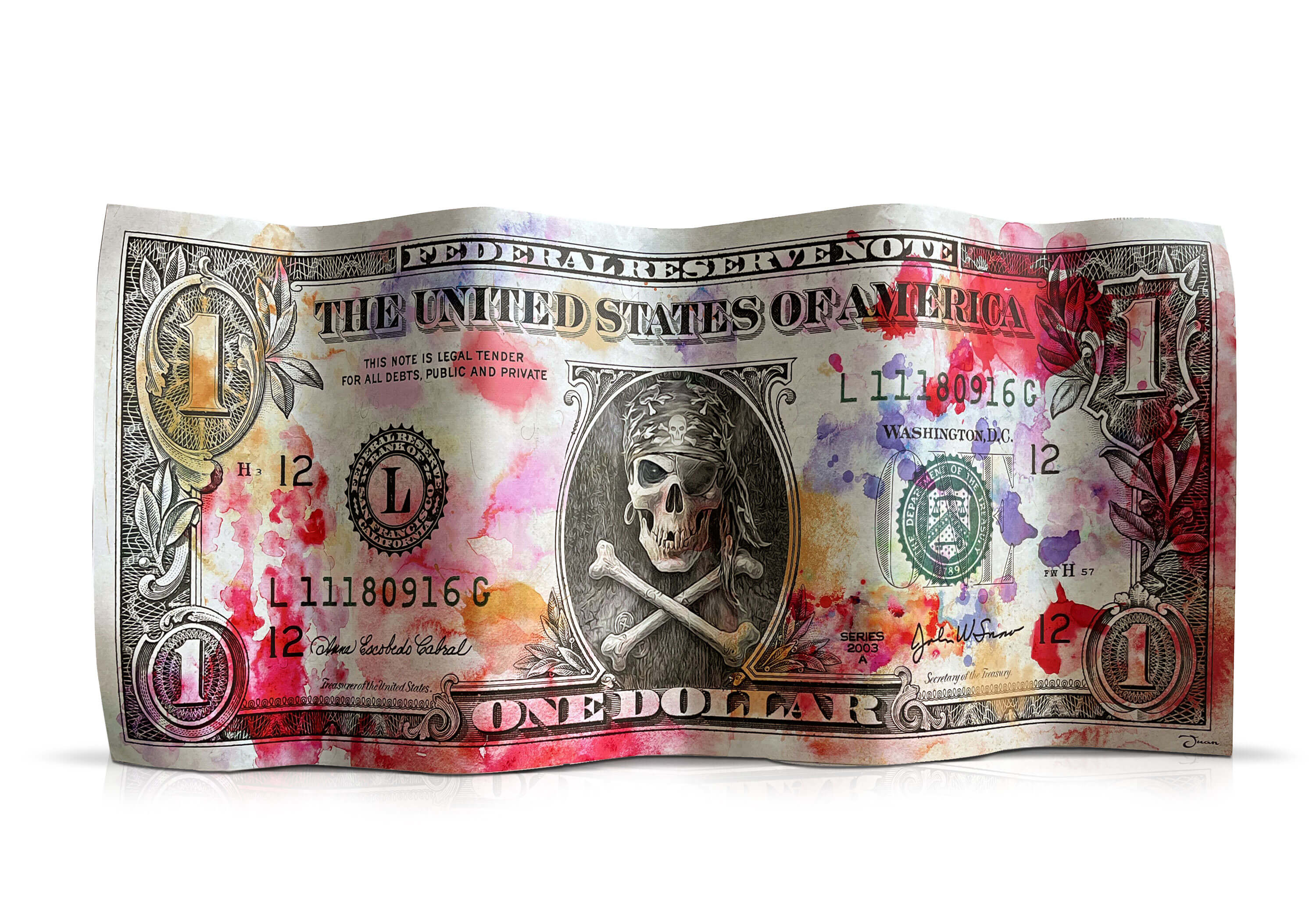 ADM - Sculpture en métal 'Dollar Pirate' | Leroy Merlin