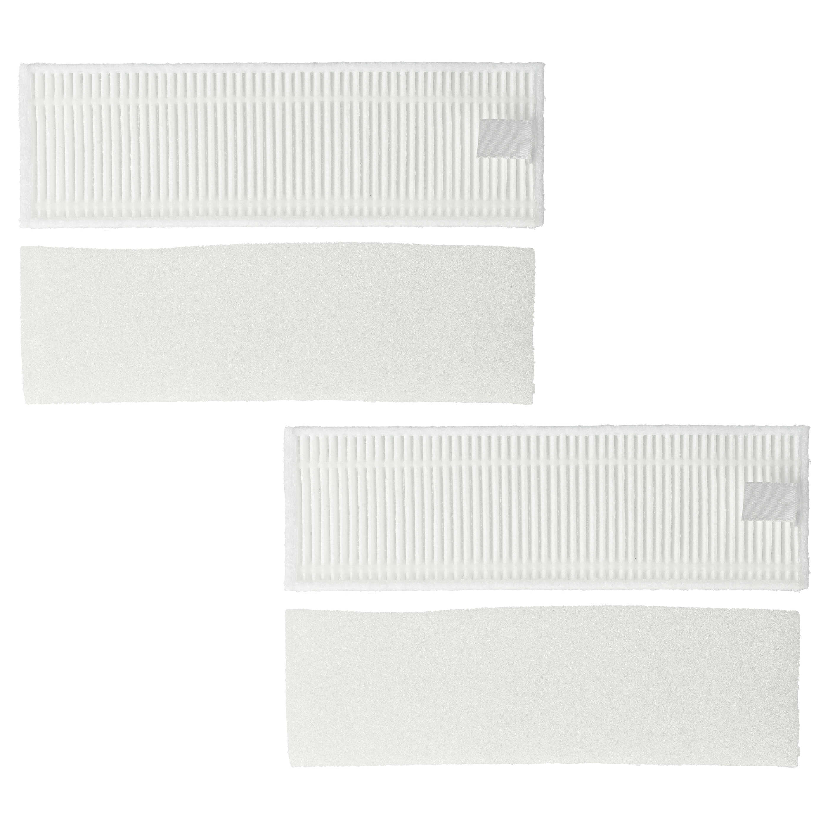 Vhbw Kit Filtre compatible avec Xiaomi Mijia G1 aspirateur-robot - 4x ...