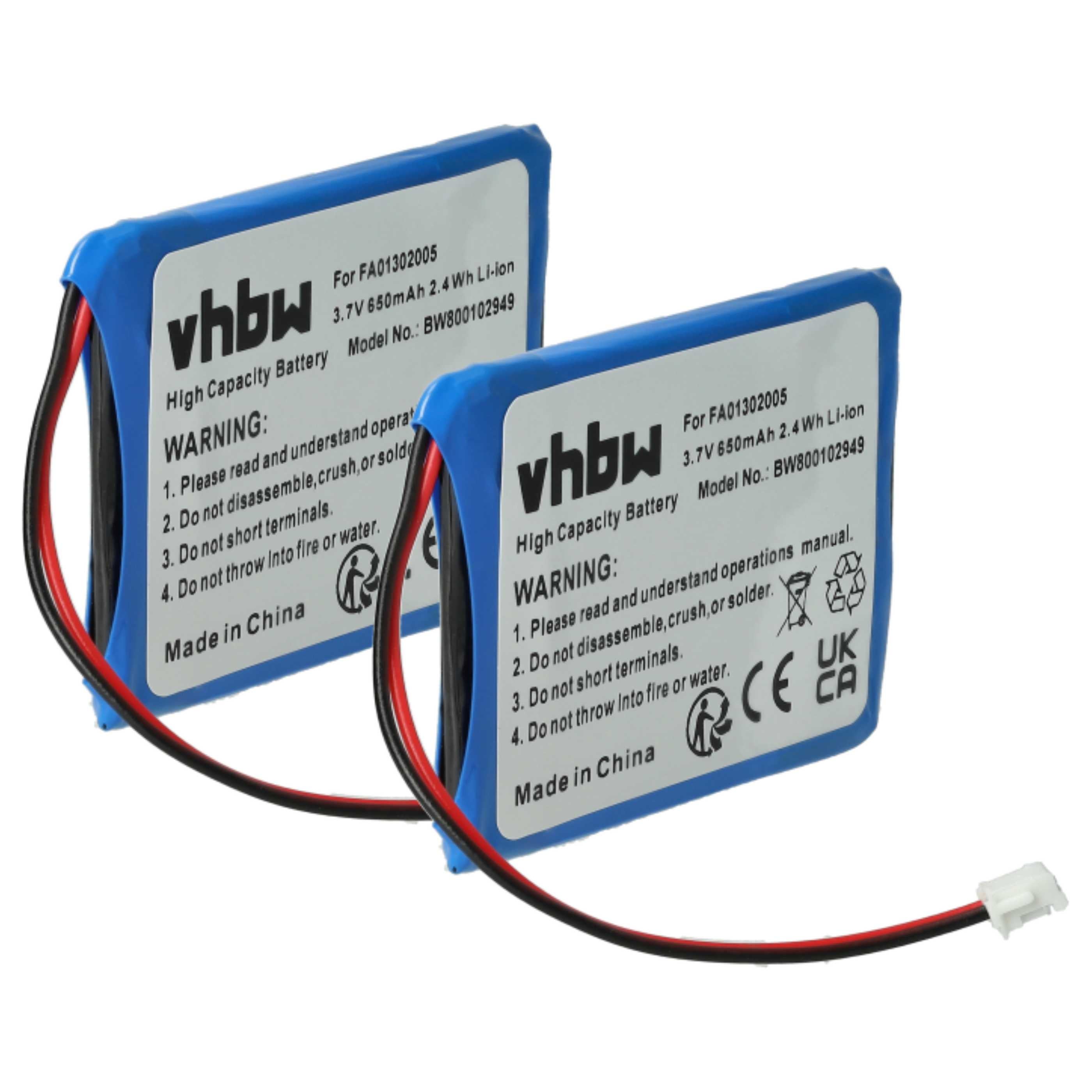 Vhbw 2x Batteries compatible avec Avaya DH6 téléphone fixe sans fil ...