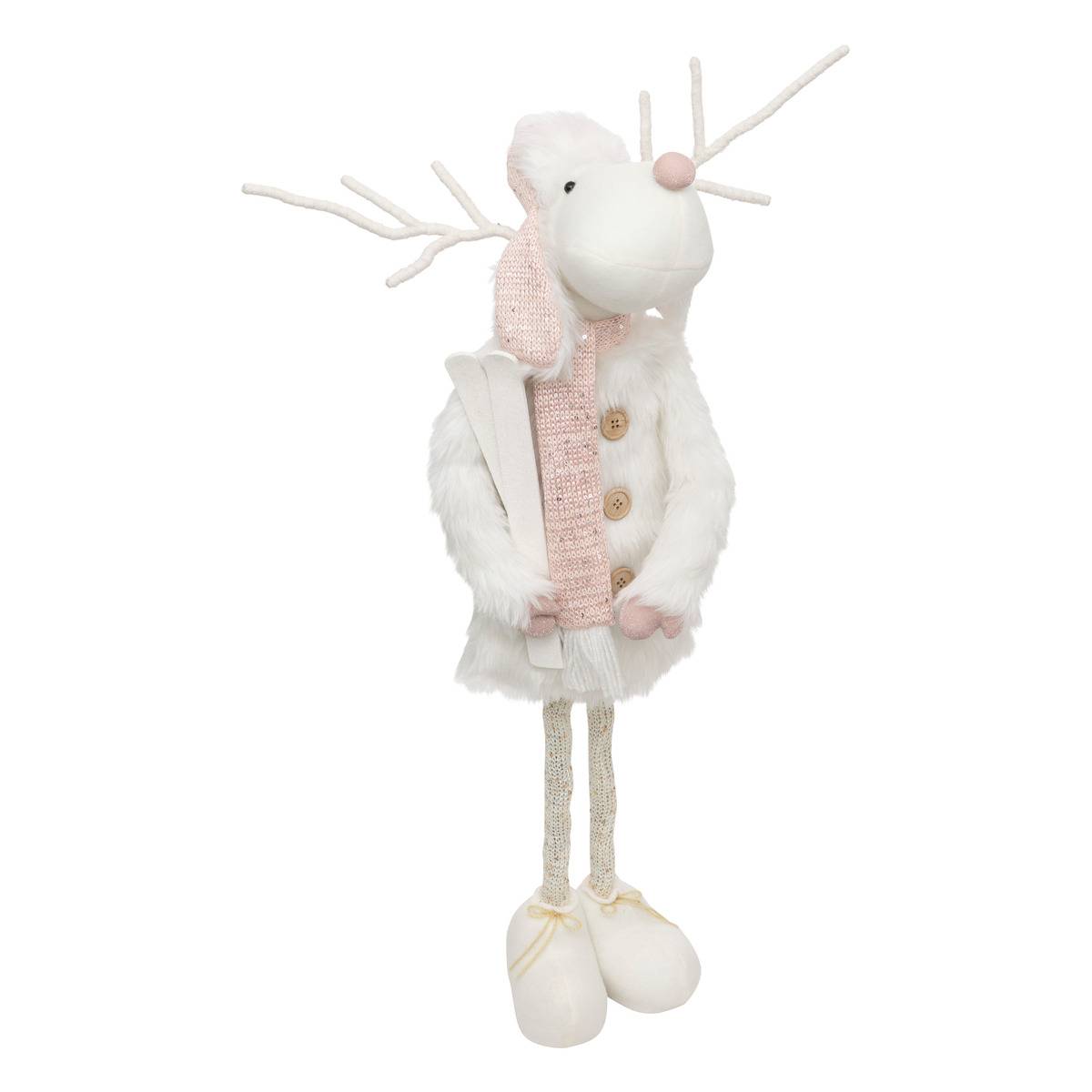 Personnage Renne rose télescopique 76cm - Feeric lights & christmas ...