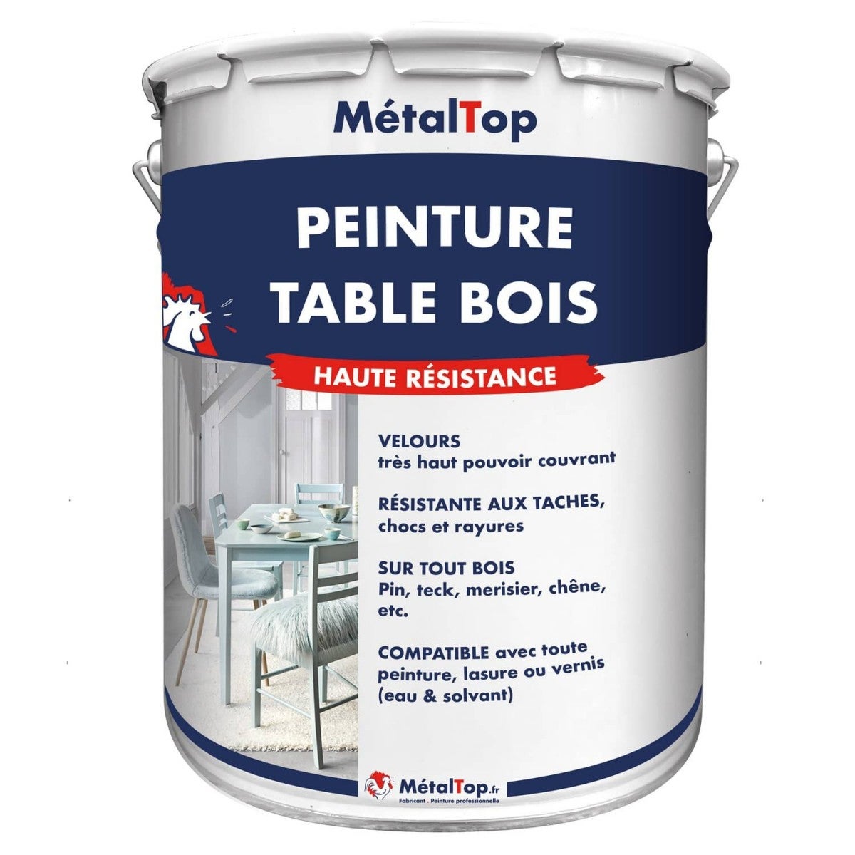 Peinture Table Bois - Metaltop - Vert pâle - RAL 6021 - Pot 1L | Leroy ...