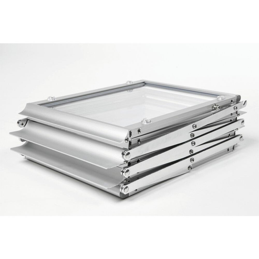 Porte-Brochures Zig Zag Acrylique Argent | Leroy Merlin