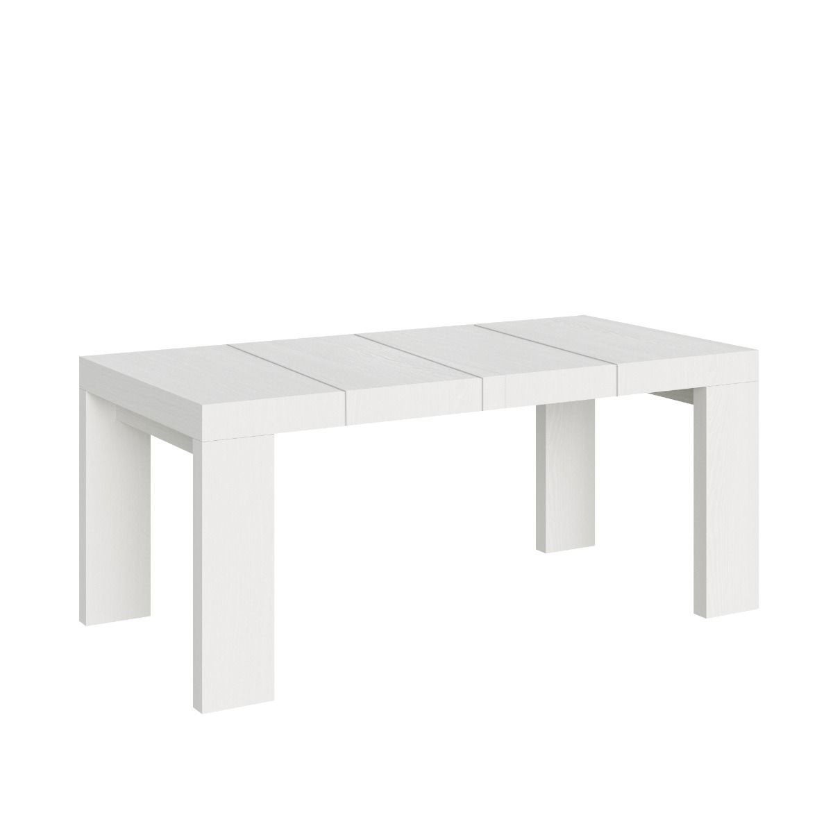 Table extensible Roxell Premium 140/400x90 cm frêne blanc | Leroy Merlin