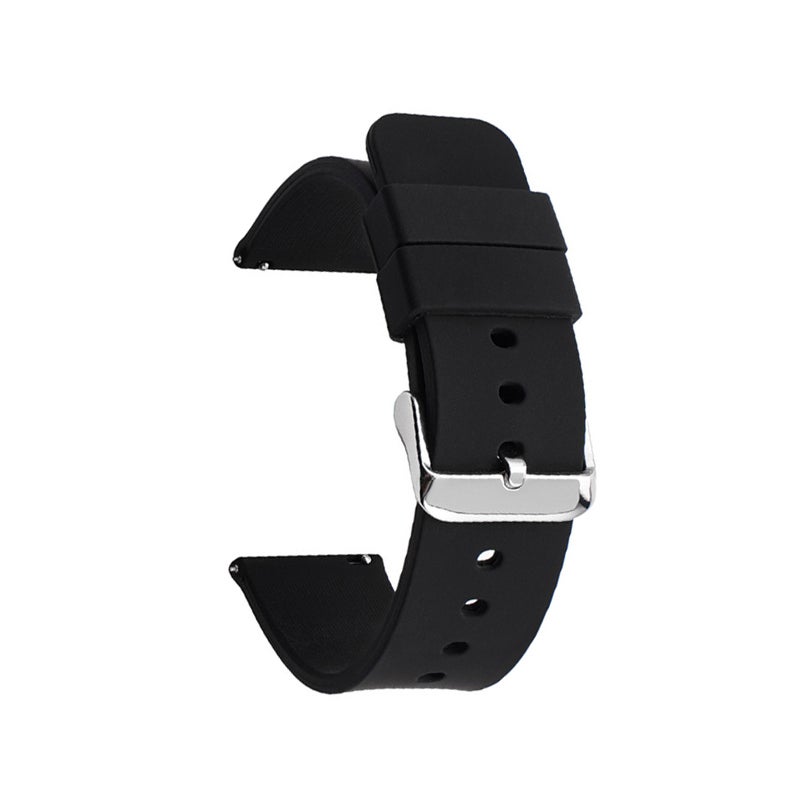 Correa de reloj de silicona universal Black 21 mm | Leroy Merlin