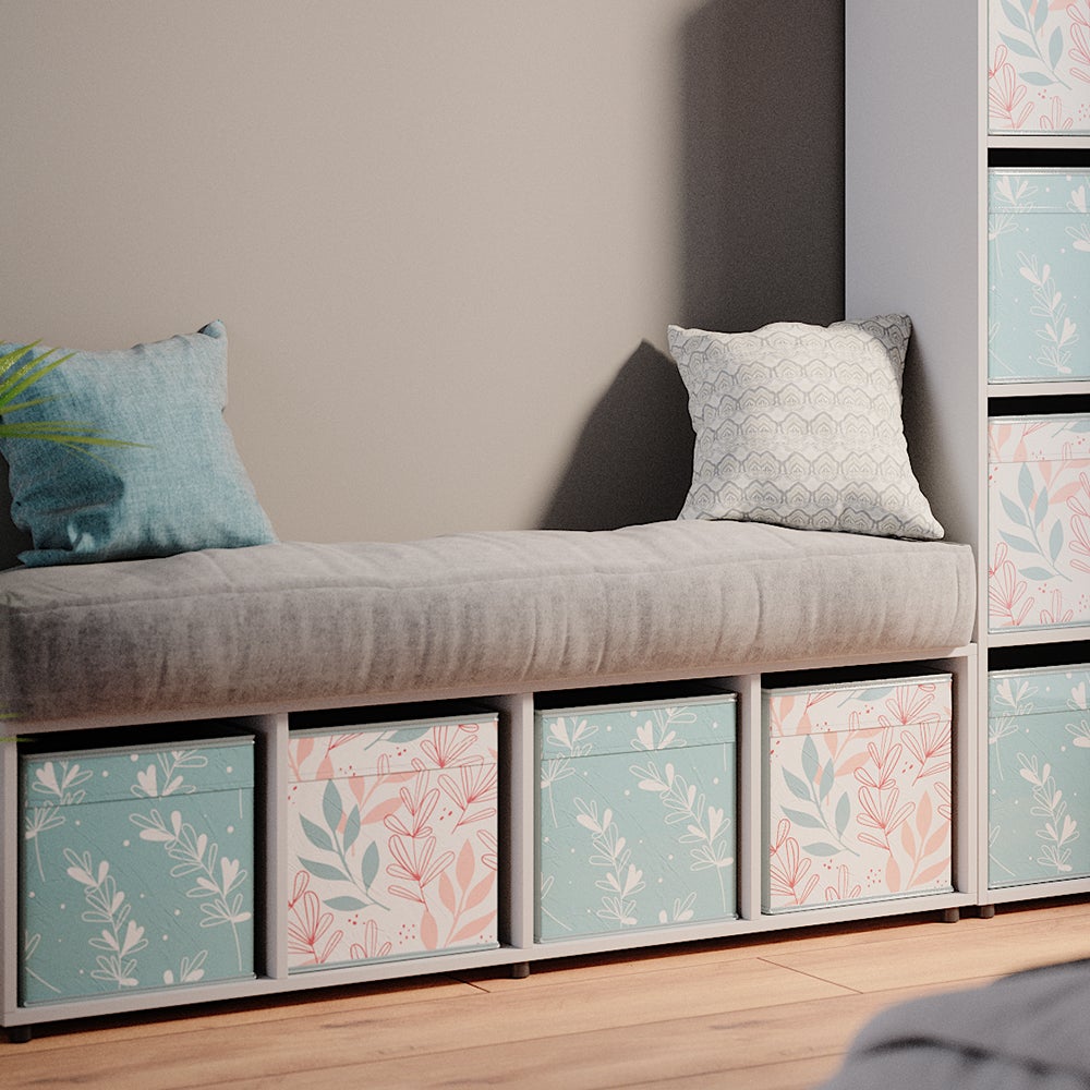 Vicco Meuble de rangement Ludus, Blanc, 142.5x36.2cm avec 2 boxes ...