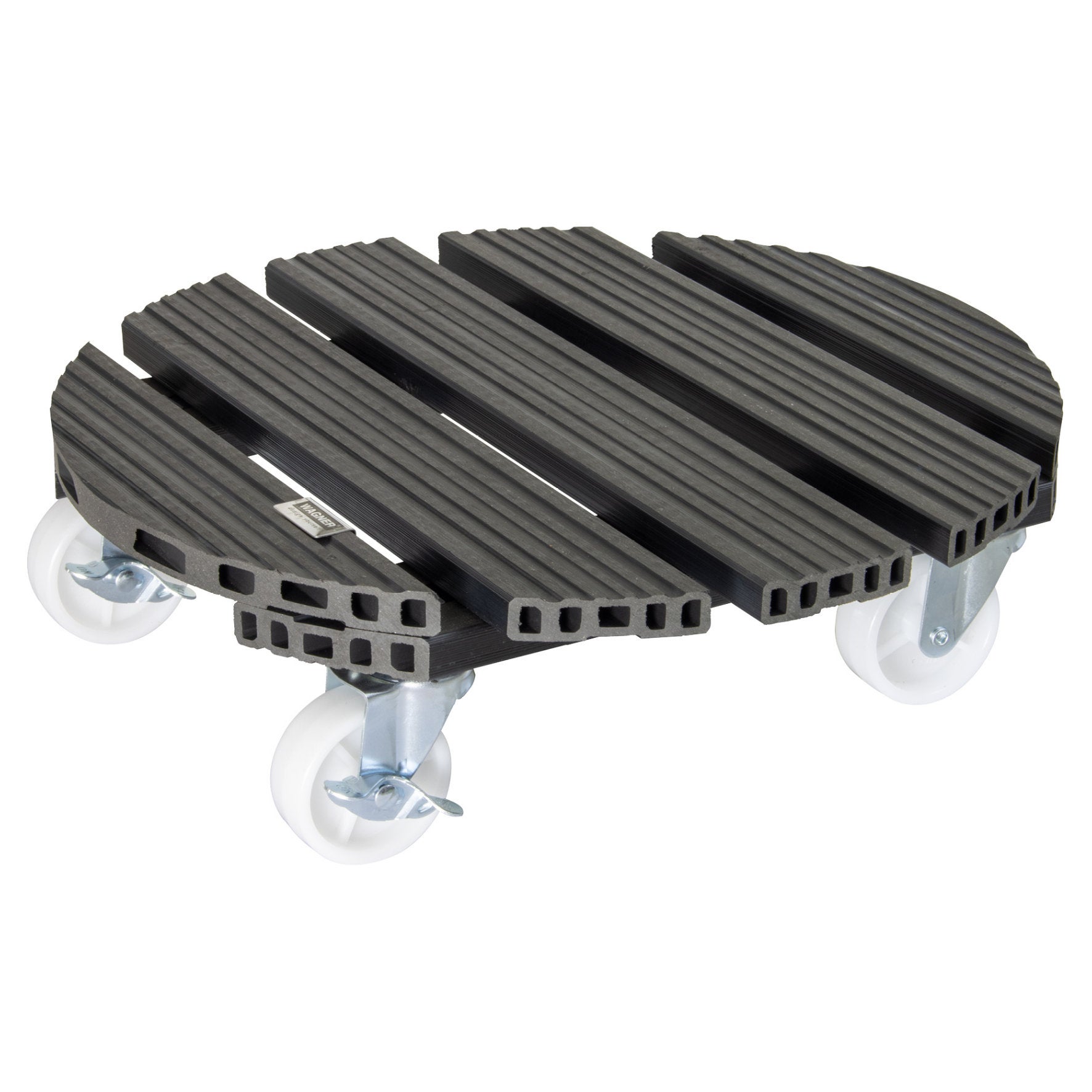 WAGNER Roule pot pour plantes WPC bois+plastique FSC® Ø 38,5 x 11 cm ...