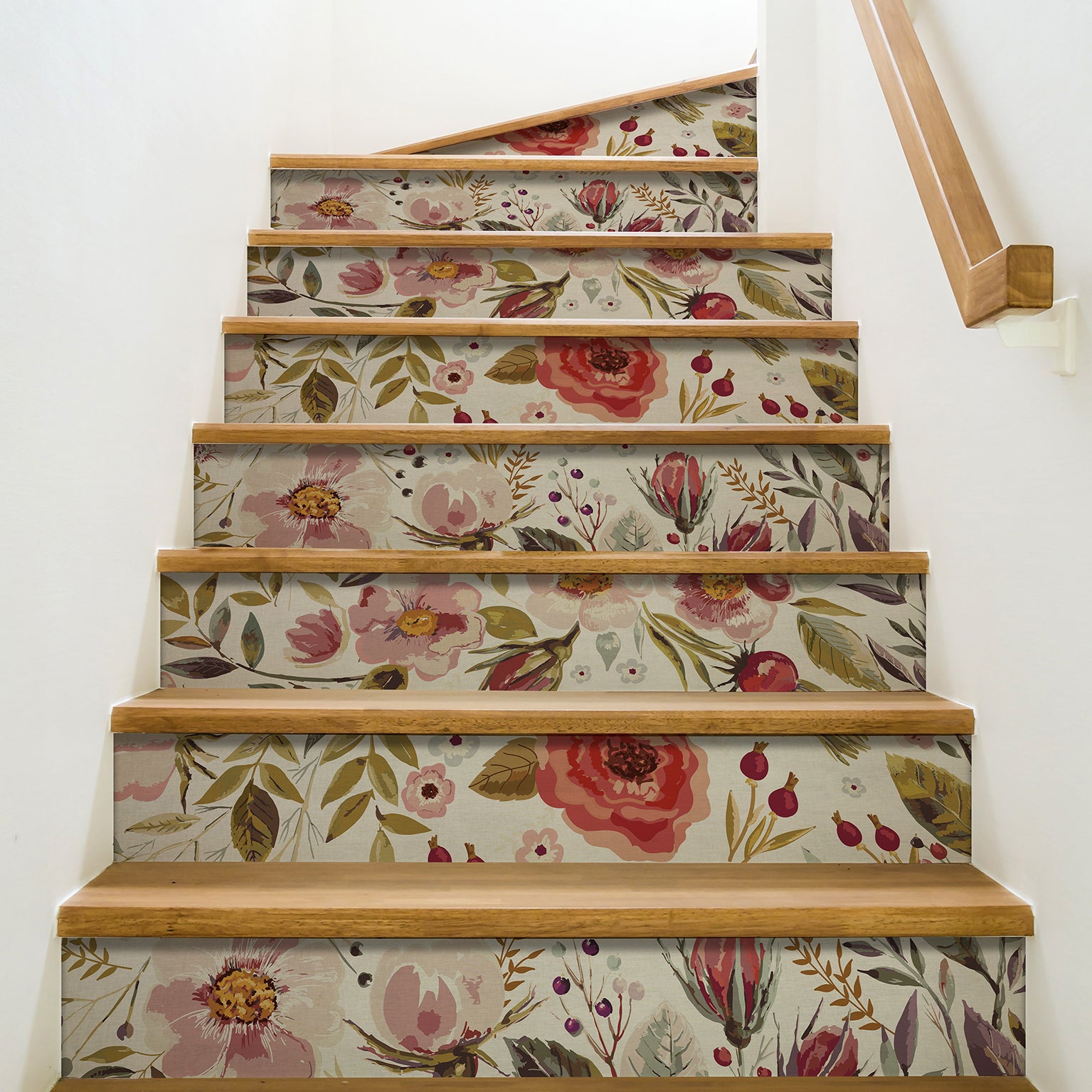 Contremarche adhésive autocollante, illustration champêtre, dans un ...