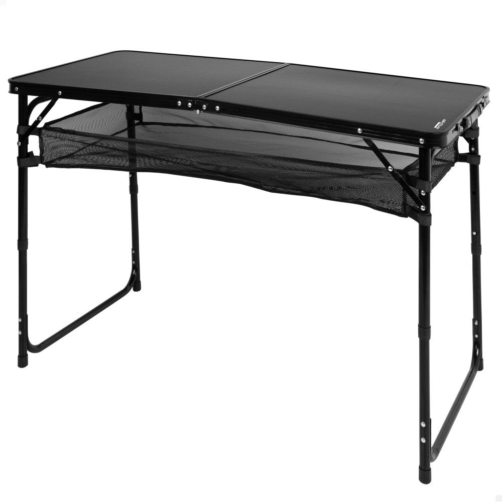 Aktive Mesa plegable camping ajustable en altura y antideslizante negra ...