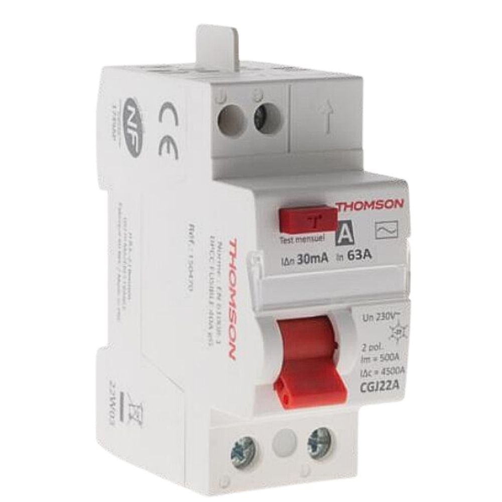 Interrupteur Différentiel 63A/30mA type A NF (EASY CONNECT) - Thomson ...