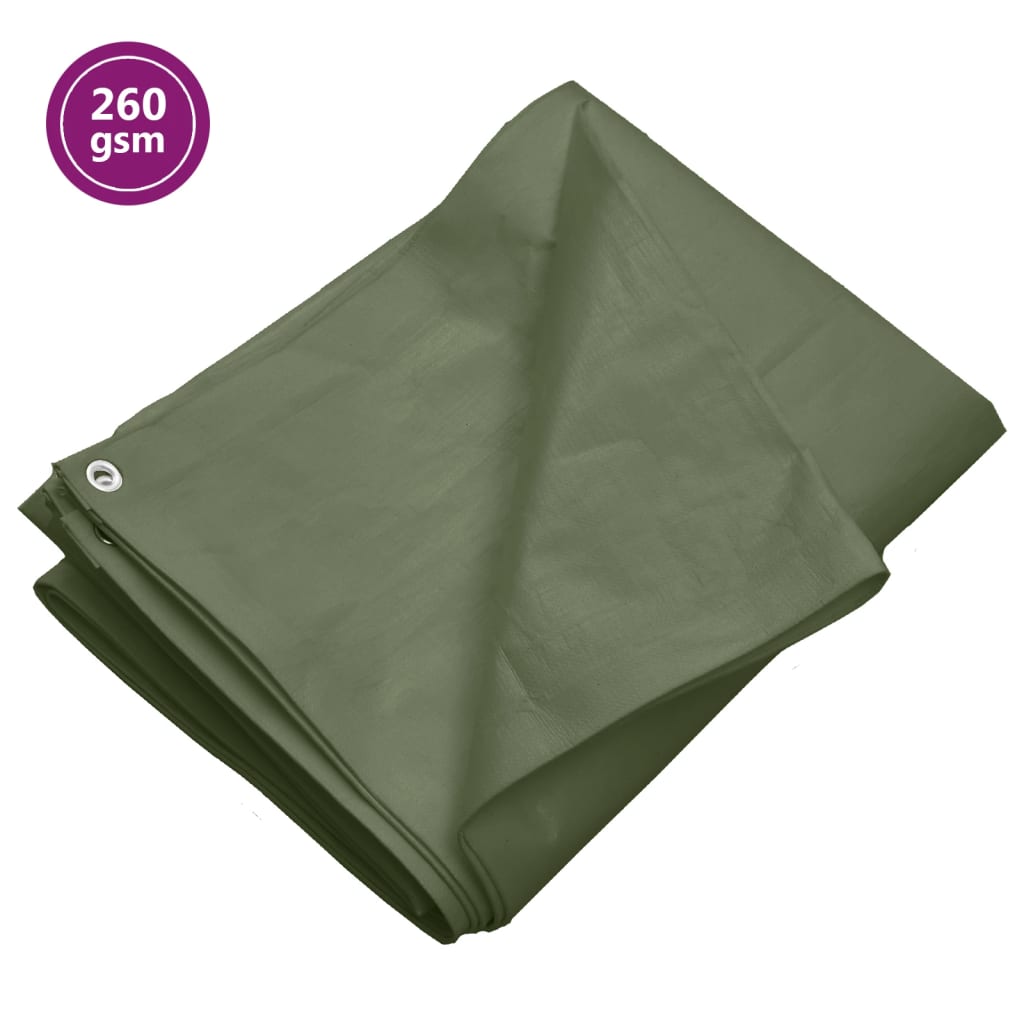 Bâche | Bâche de protection | Bâche universelle 260 g/m² 8x8 m Vert ...