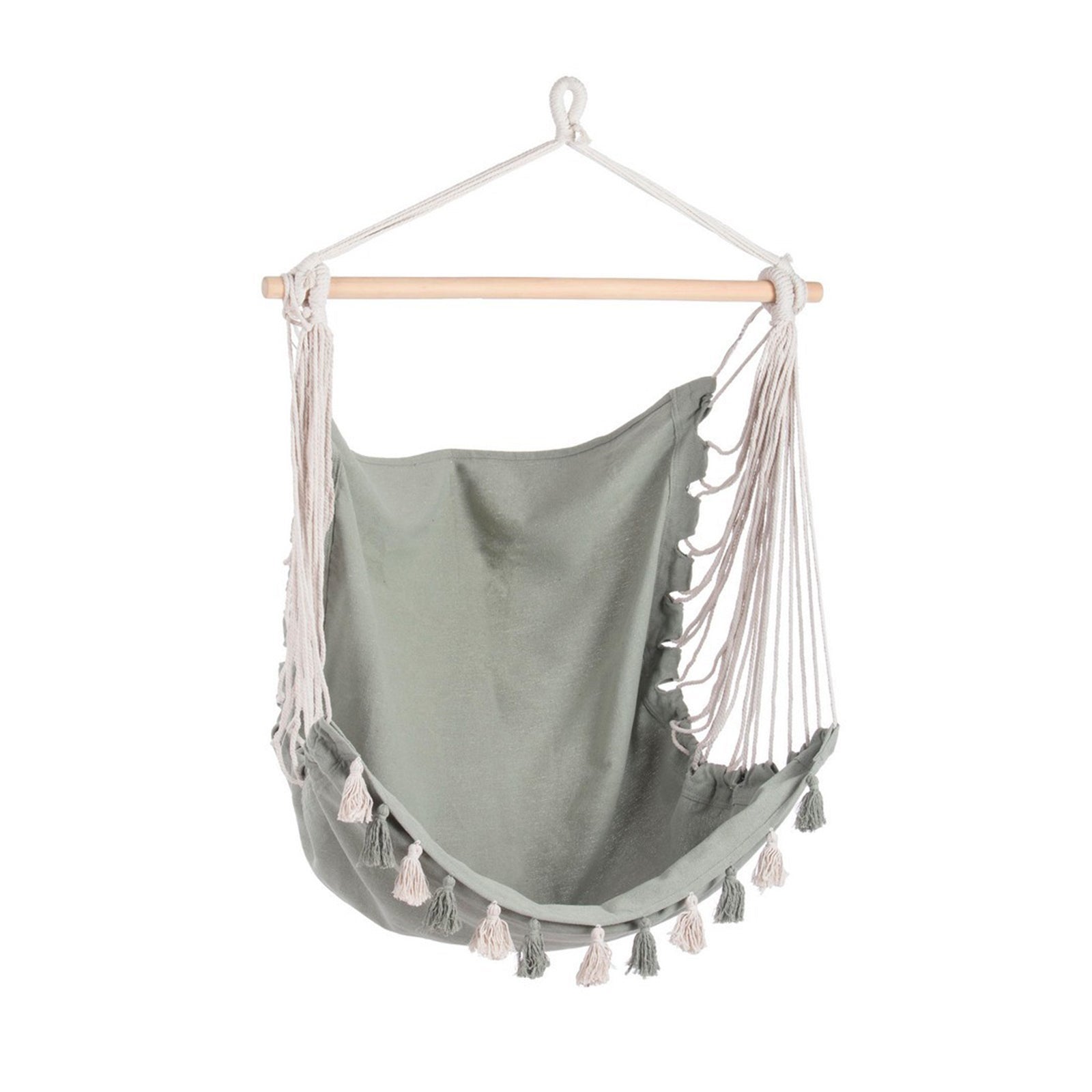 Amaca pensile sospesa "Tassel", con barra in legno, seduta comoda, per ...