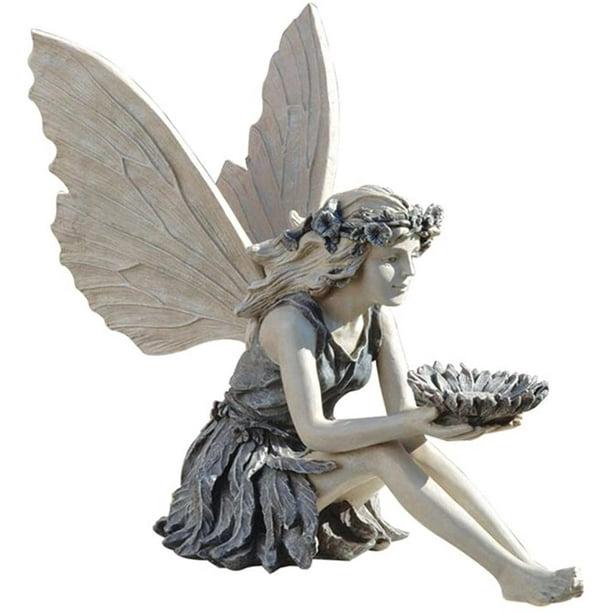 Pieza (13,5 cm) Estatuas de ángel para jardín Estatua de hada con alas ...