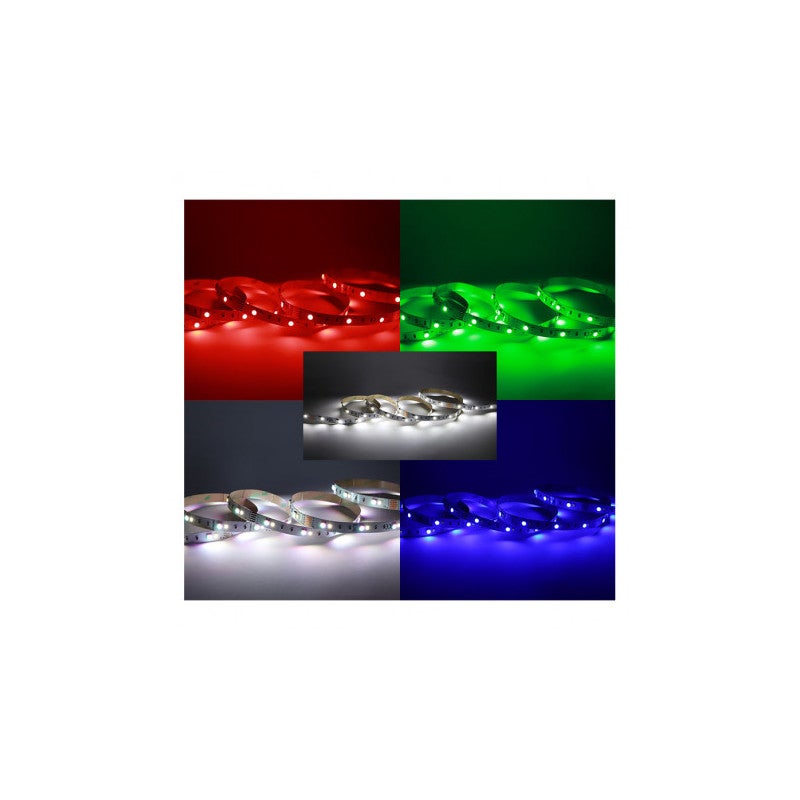 Bandeau LED Dimmable DC24V 9W/m 285lm/m 60 LED/m 120° IP20 5m - RGB+W ...