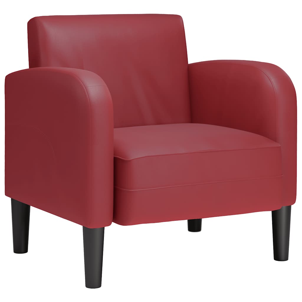 Chaise de salon | Chaise de canapé et accoudoirs rouge bordeaux 54 cm ...