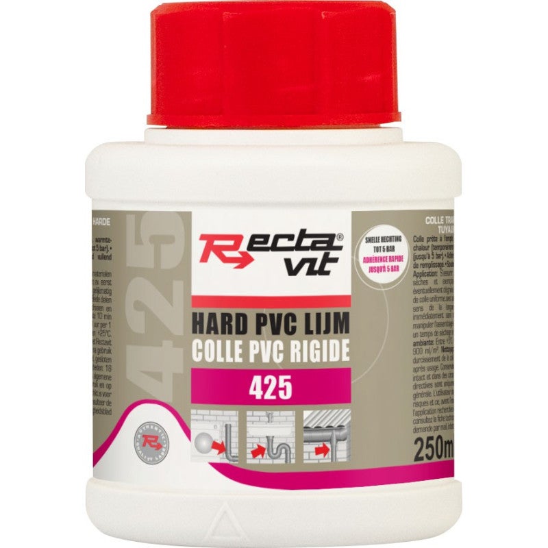 425 PVC rigide - Colle transparente - Rectavit - 250 ml | Leroy Merlin
