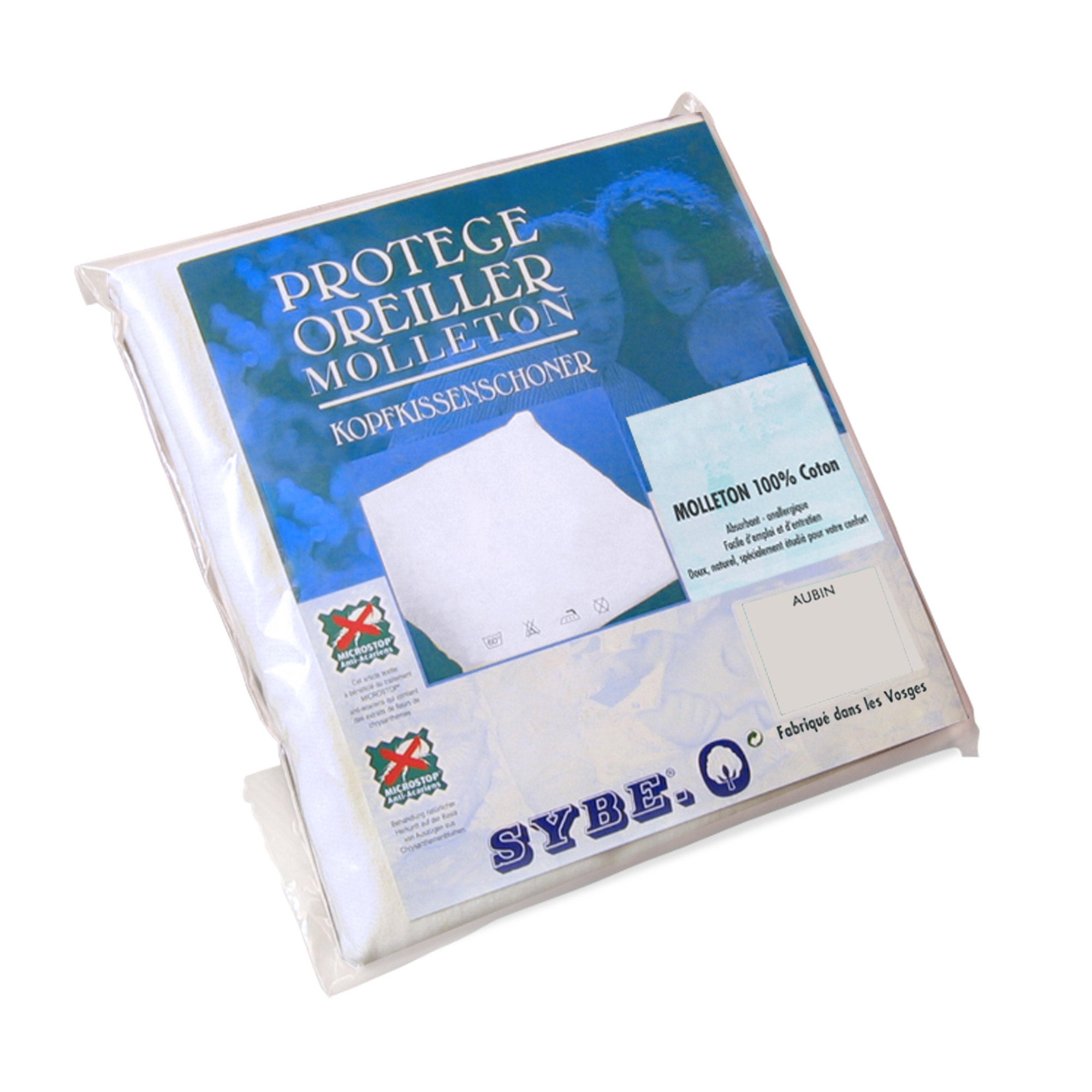 Housse de Protection d'oreiller 60x60 cm coton gratté 2 faces environ ...
