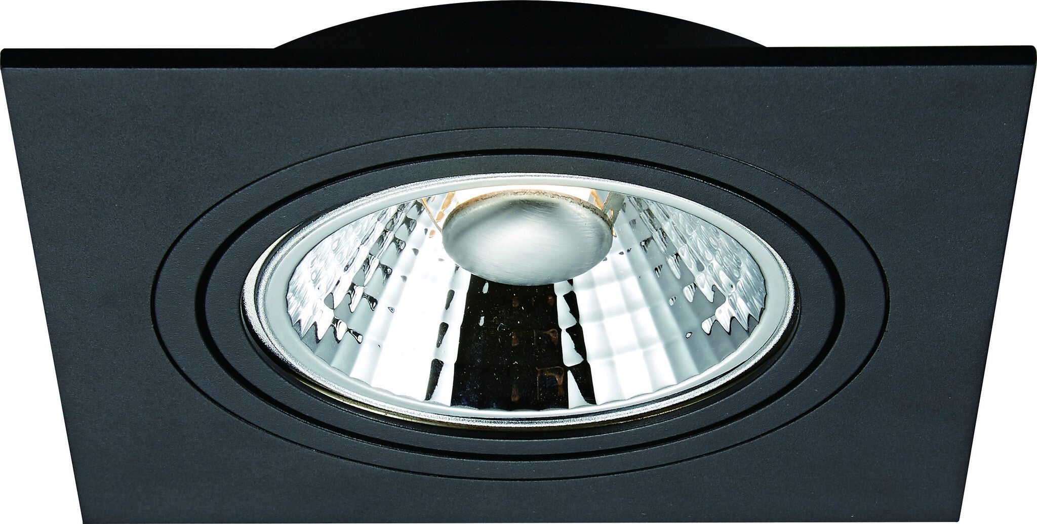 ZOOM AR111 SQ 1L noir incl. AR111 12,4W 2700K | Leroy Merlin