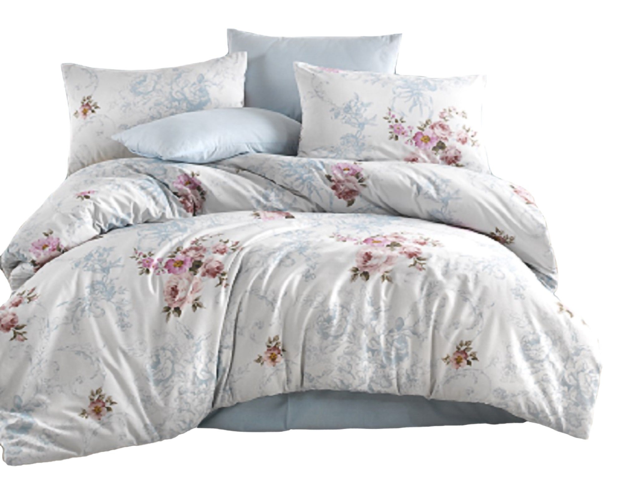 Ropa de cama CLARA Azul - 220x240 | Leroy Merlin