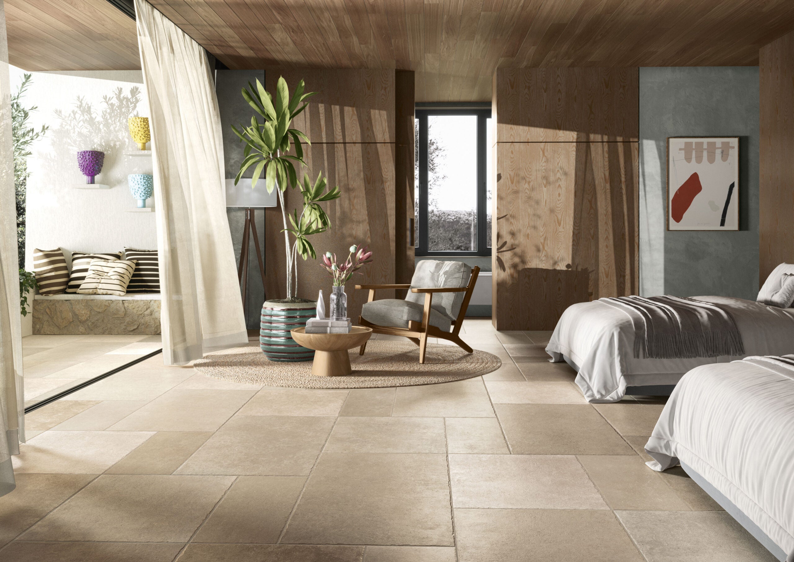 Grès cérame - CHANTILLY - MELANGE - Grip - 60x90|60x90 | Leroy Merlin