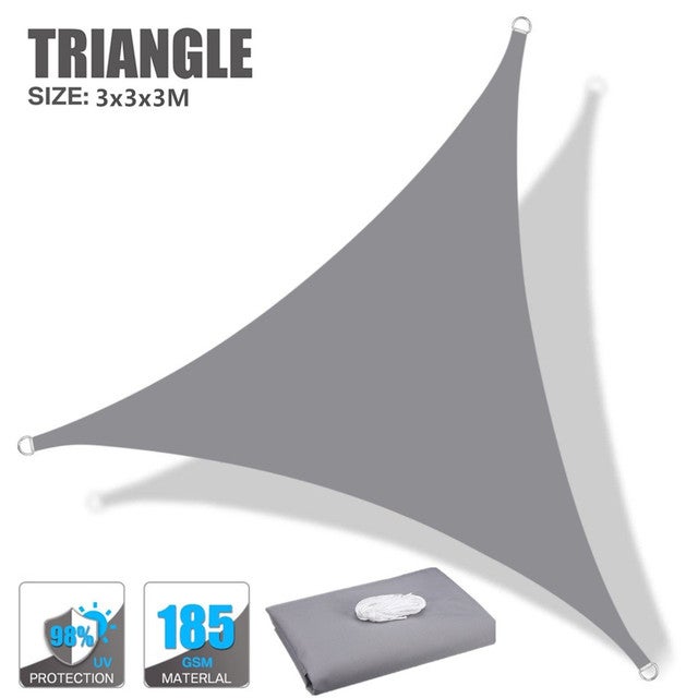 Toldo rectangular impermeable exterior triángulo 3x3Mx3M toldo adecuado ...