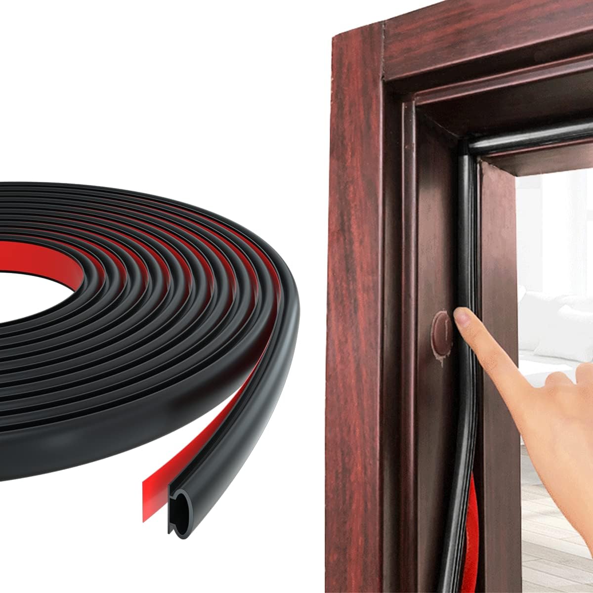 Joint de Porte D'entrée Joint Caoutchouc Porte Fenetre Isolation Froid ...