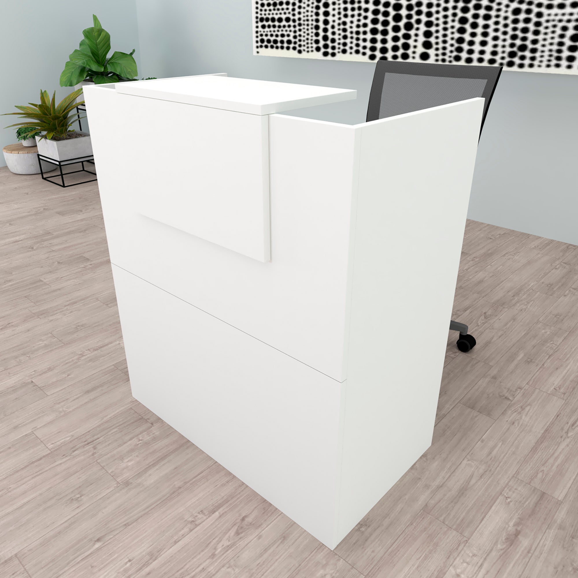 Henor Comptoir Oja 80x50x107cm Bois Avec table intérieure. Idéal pour l ...