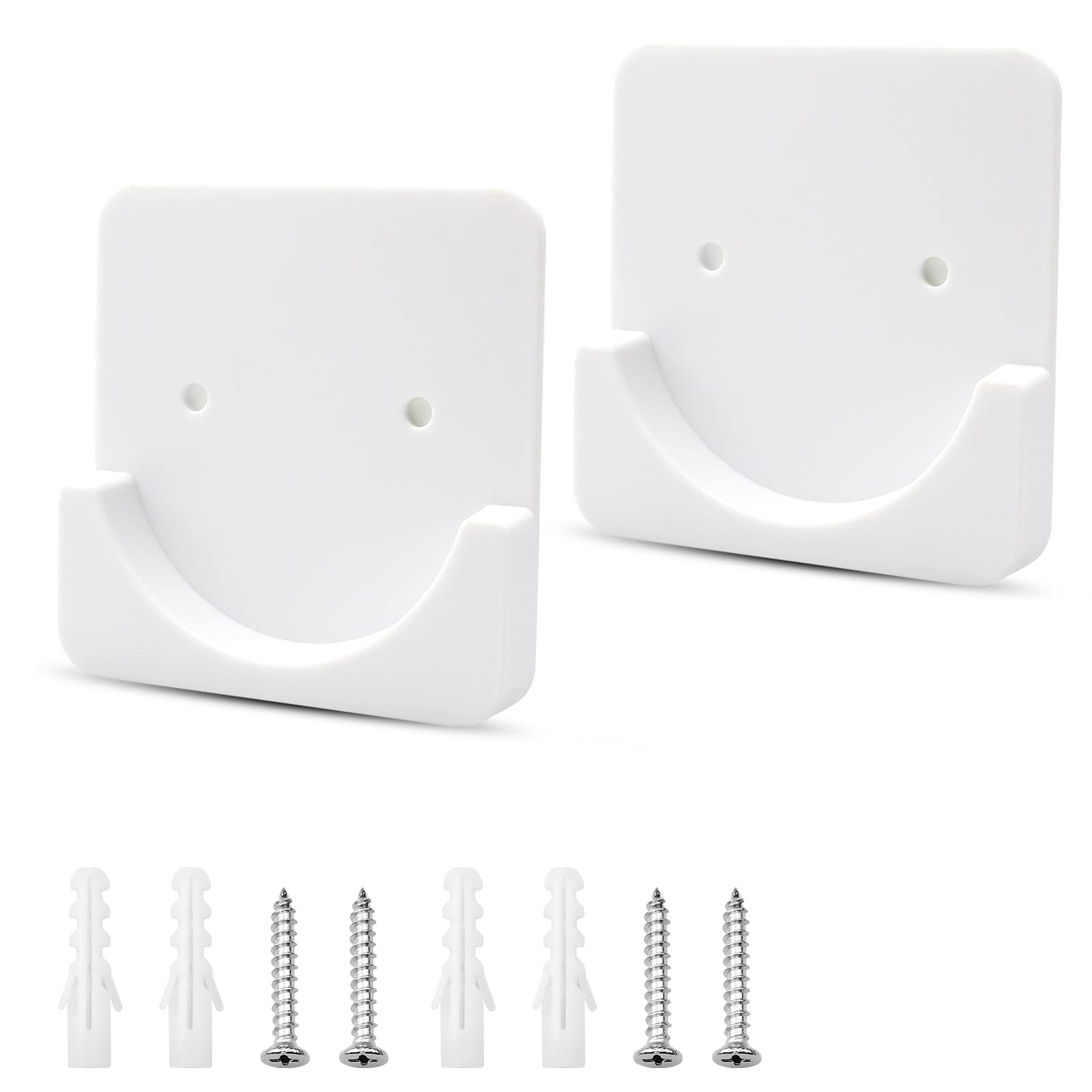 Lot de 2 supports de tringle à rideau de douche, fixation murale ...