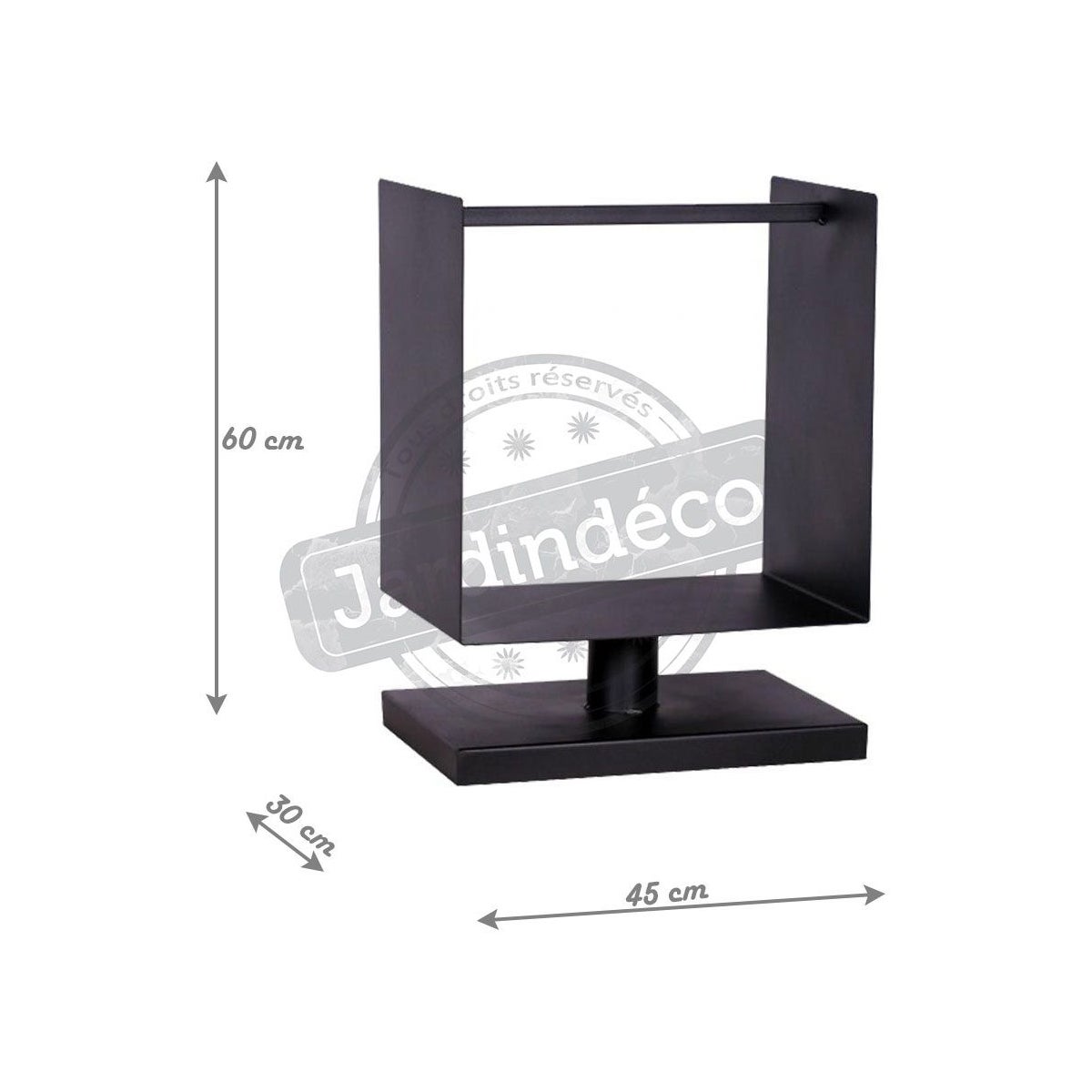Porta troncos de diseño sobre soporte de 45 cm | Leroy Merlin