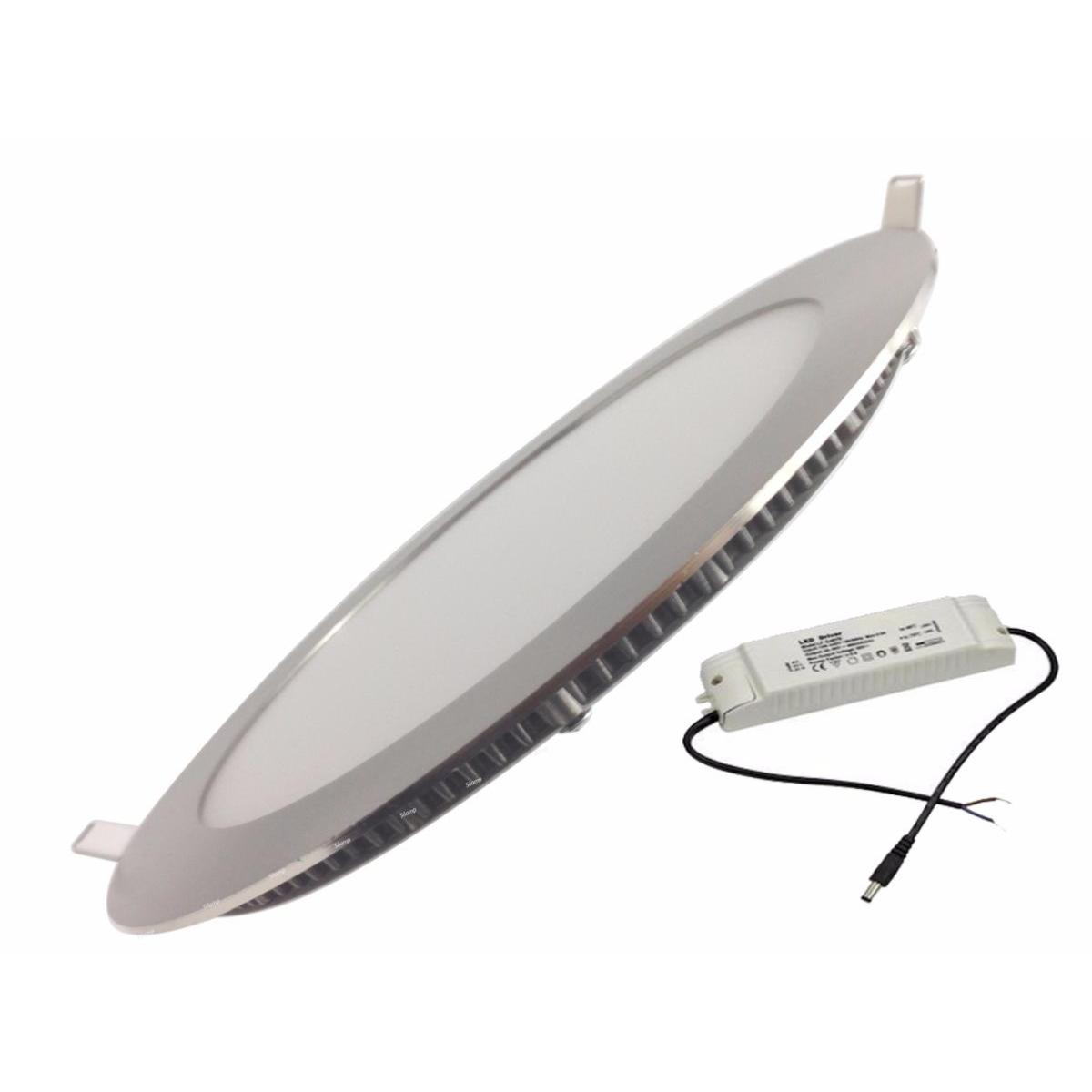 Spot LED Extra Plat Rond ALU 12W - Blanc Neutre 4000K - 5500K - SILAMP ...