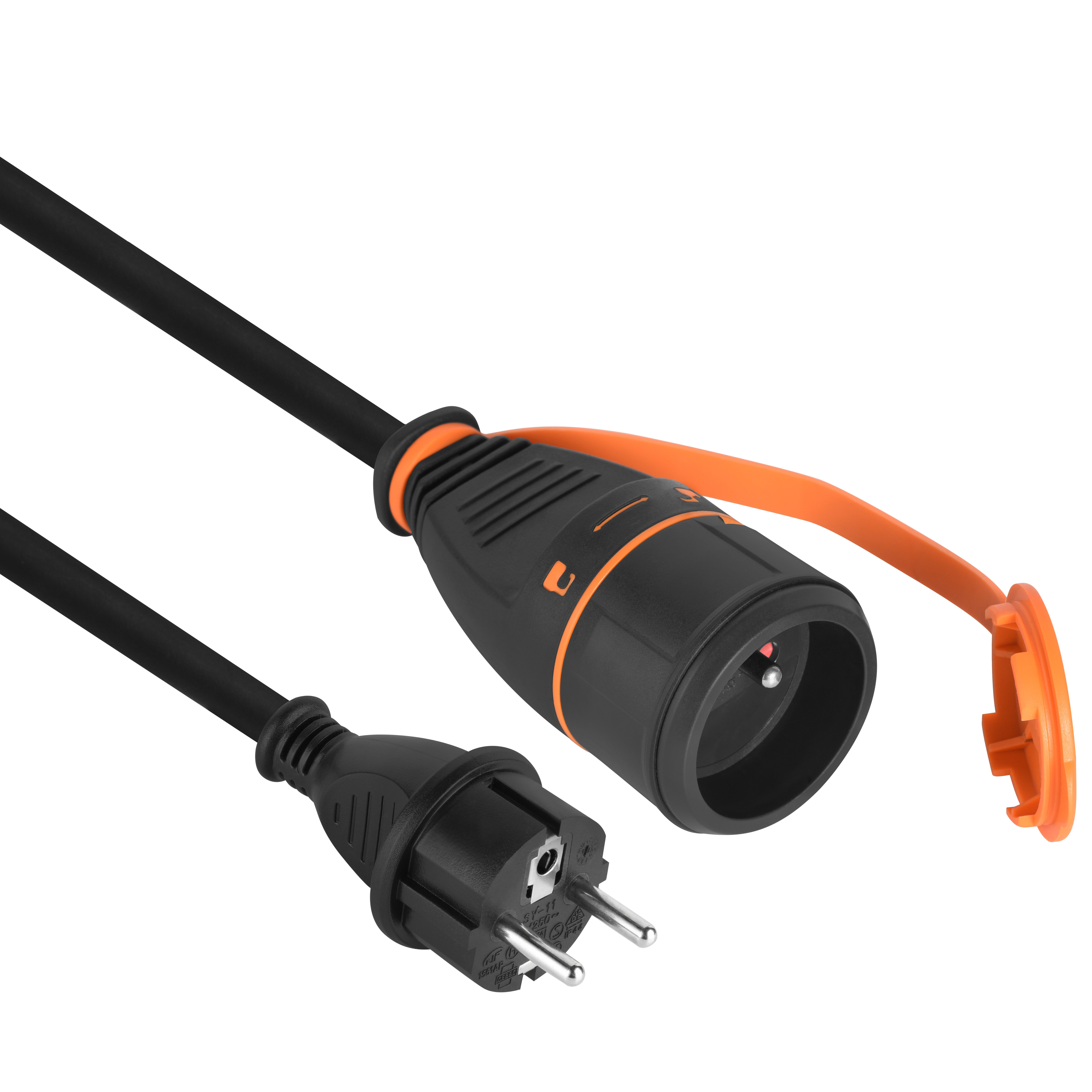 Electraline1762 Rallonge Ip44 20m En Caoutchouc H07rn-f 3g2.5 ...