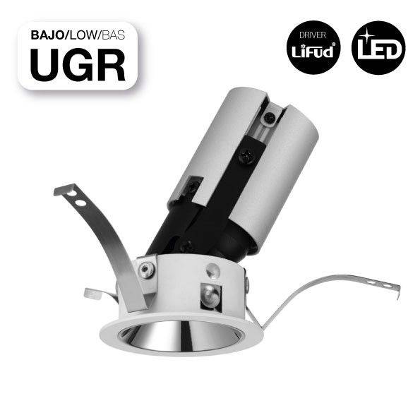 Spot LED encastrable ajustable 5W COB IP20 faible UGR | Leroy Merlin