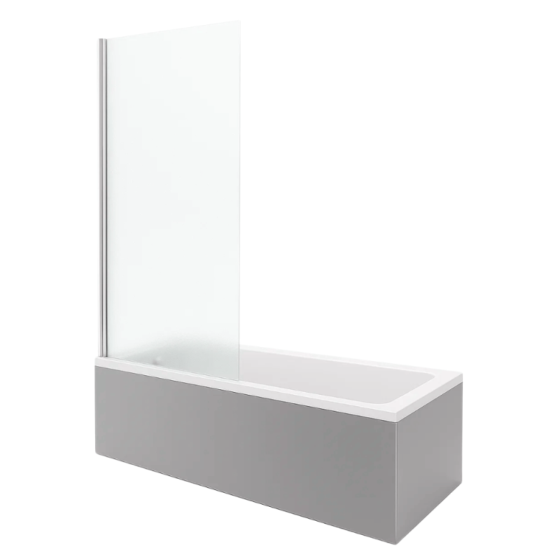 Baignoire droite DURAVIT No.1 180 x 85 cm + Pare Bain gauche AURYS Mist ...