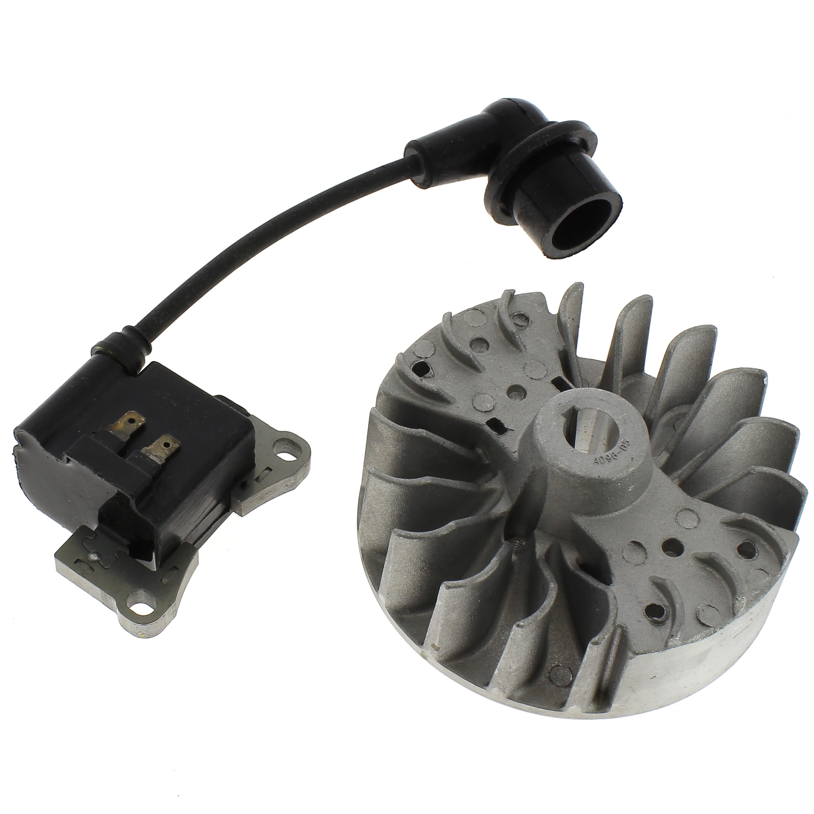 Bobina d'accensione 1e34f-2e-3 + volano per decespugliatore al-ko ...