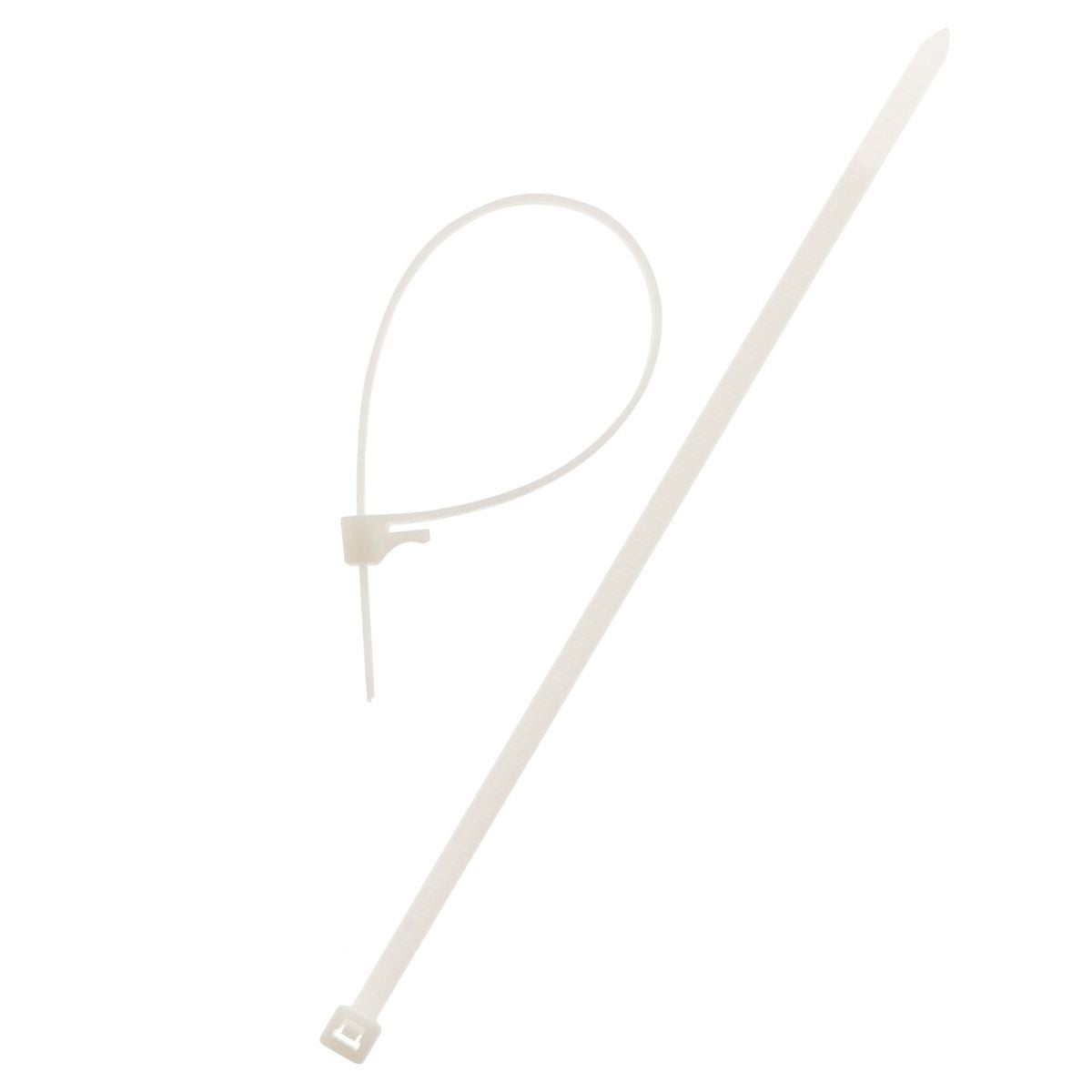 Lot de 100 colliers de câblage 3,6x 140mm - Transparent - Zenitech ...
