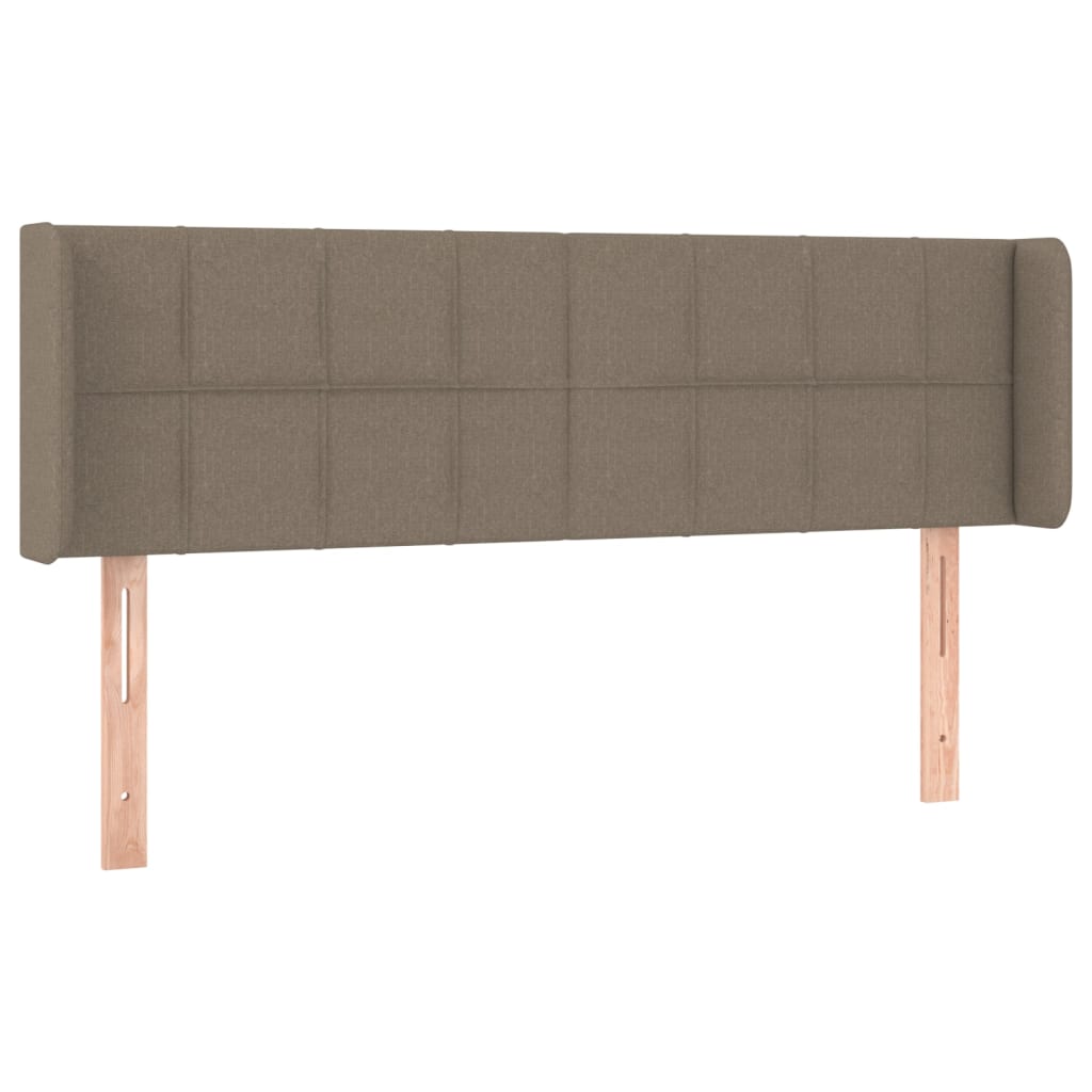 Cabecero de tela gris taupe 147x16x78/88 cm - COMFORTXL | Leroy Merlin