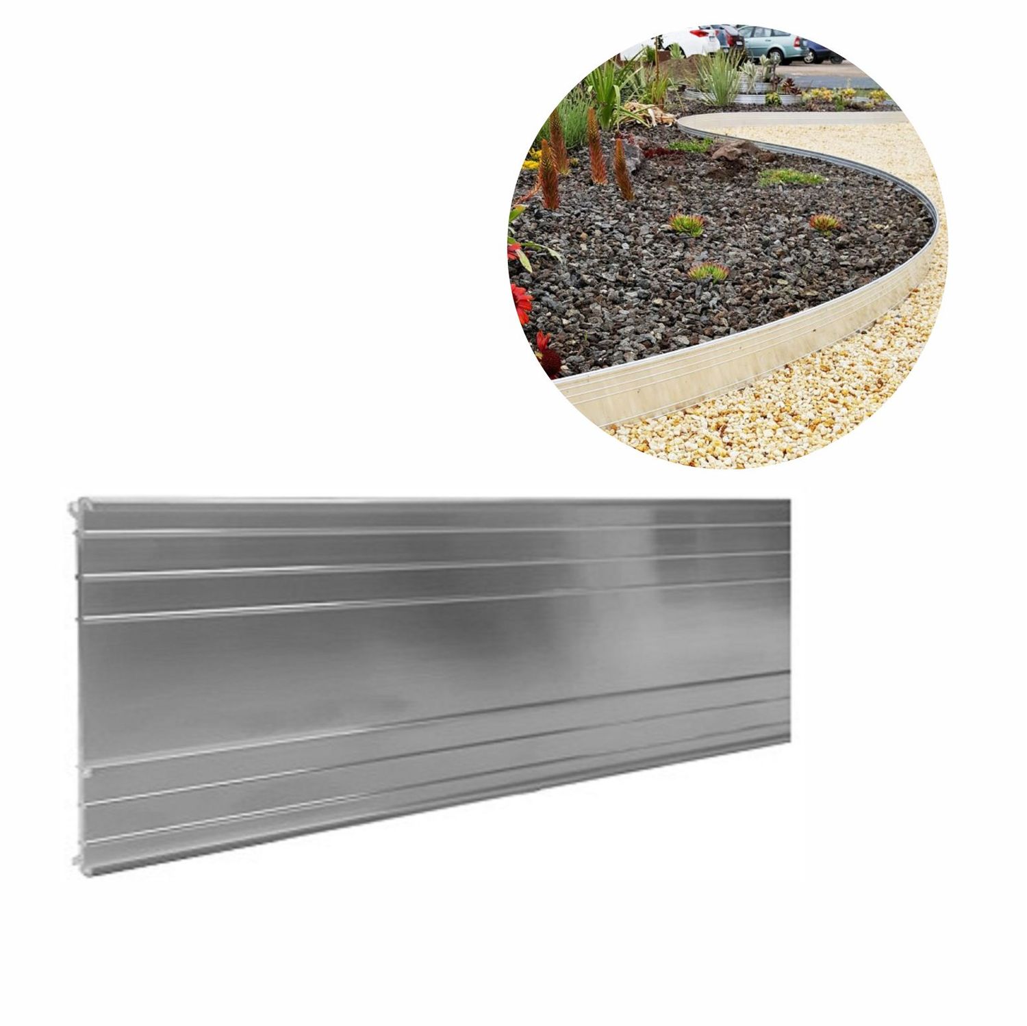 Bordure de Jardin en aluminium ultra solide 14cm x 100cm | Bordure ...