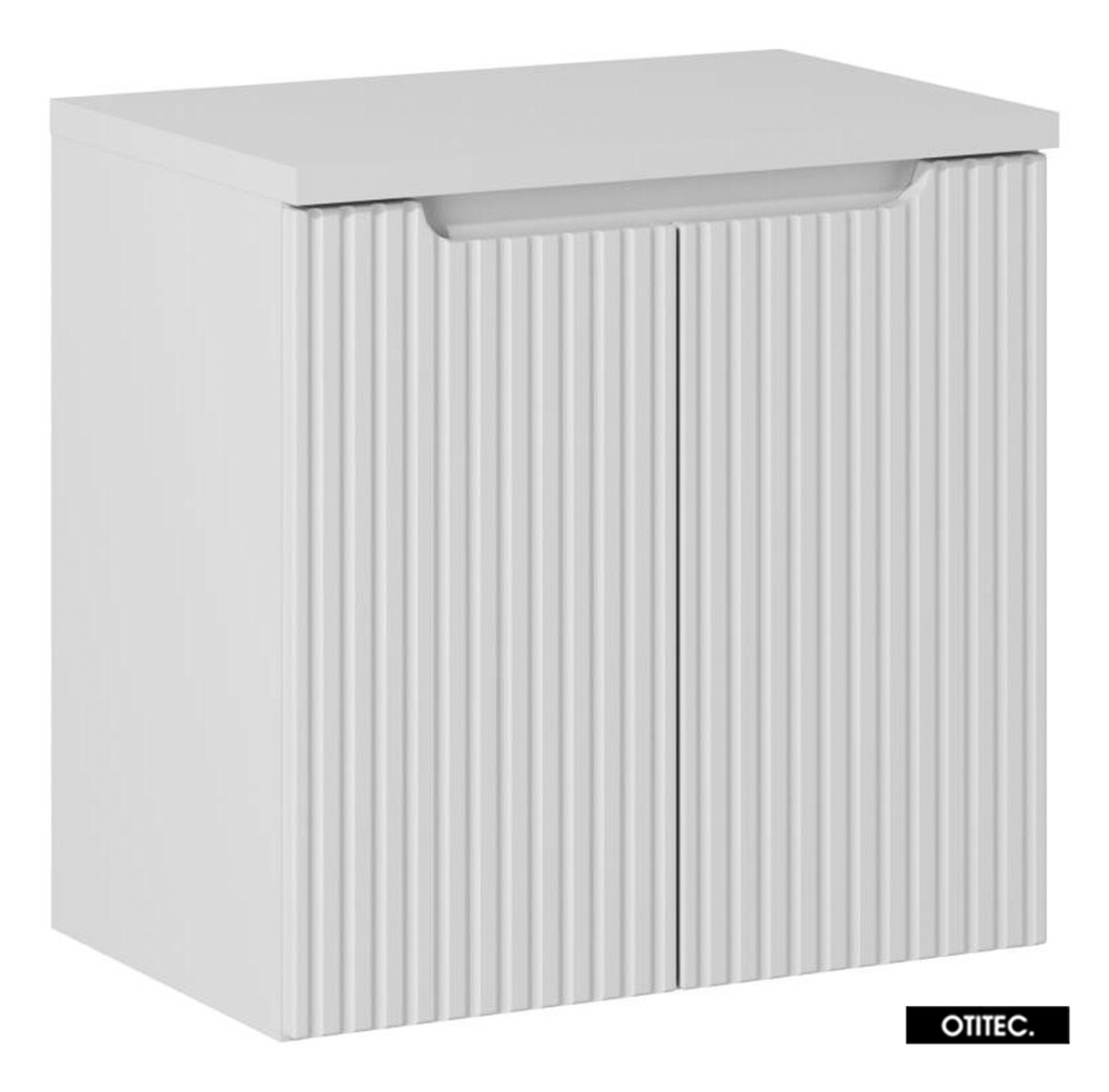 Mueble bajo lavabo de 60 cm - Con Plan - Blanco - 2 puertas - VOLTA ...