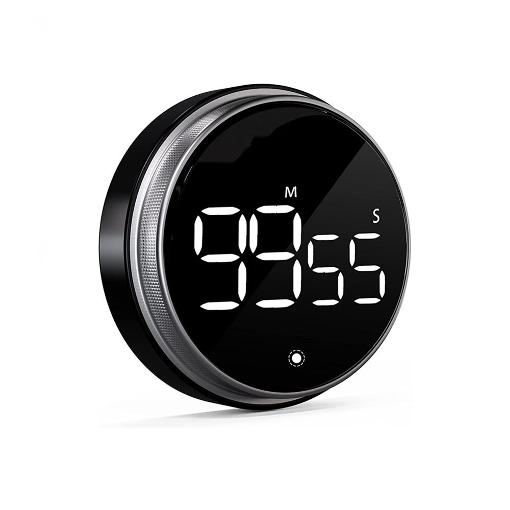 Magnetic Digital Timer for Kitchen Cooking Silver | Leroy Merlin